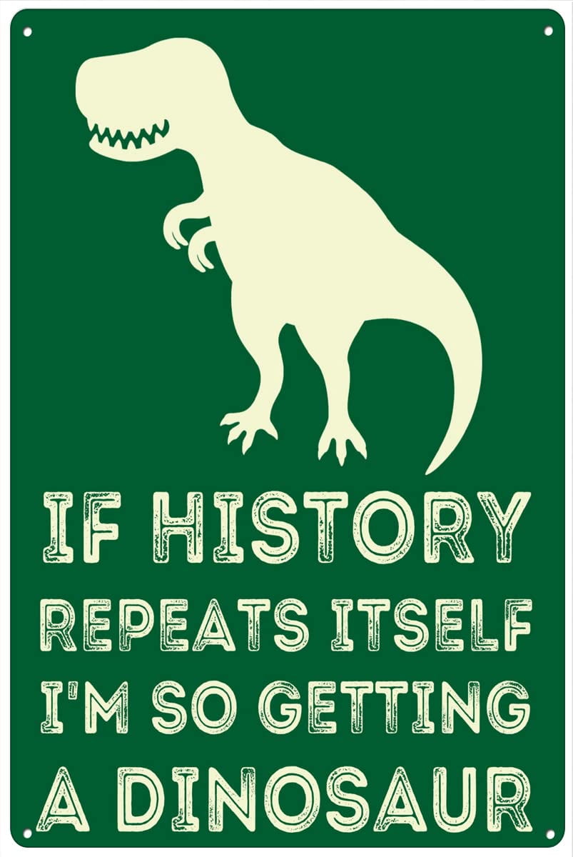 Retro Metal Tin Signes If History Repeats Itself I'm So Getting A ...