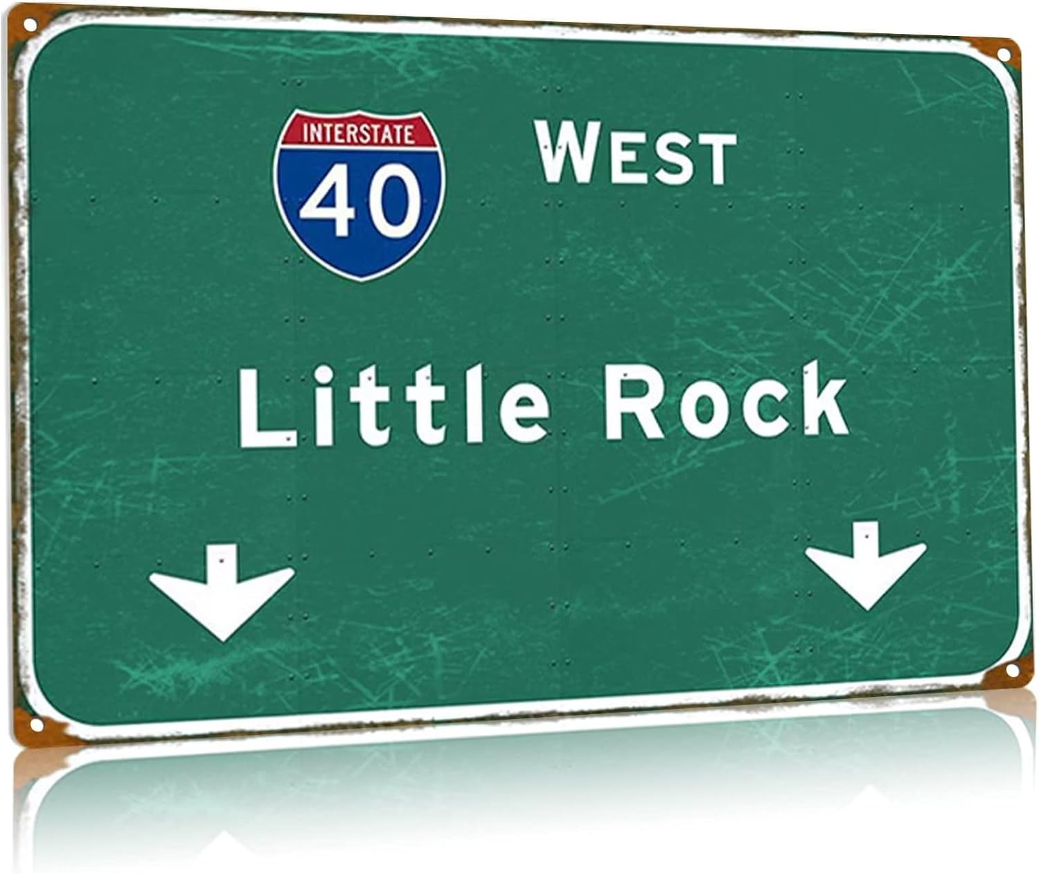 Retro Metal Tin Signs Los Angeles Lax Airport I-105 W Interstate ...