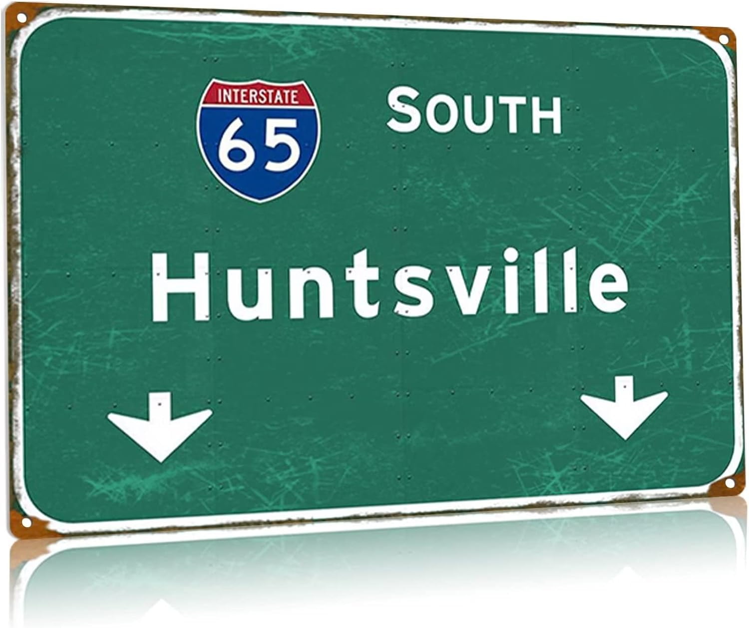 Retro Metal Tin Signs Mobile I-65 S Interstate 65 Direction Signage ...