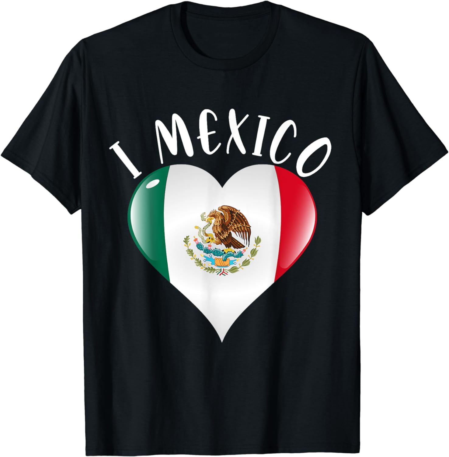 Retro Mexican Flag I Love Mexico T-Shirt - Walmart.com