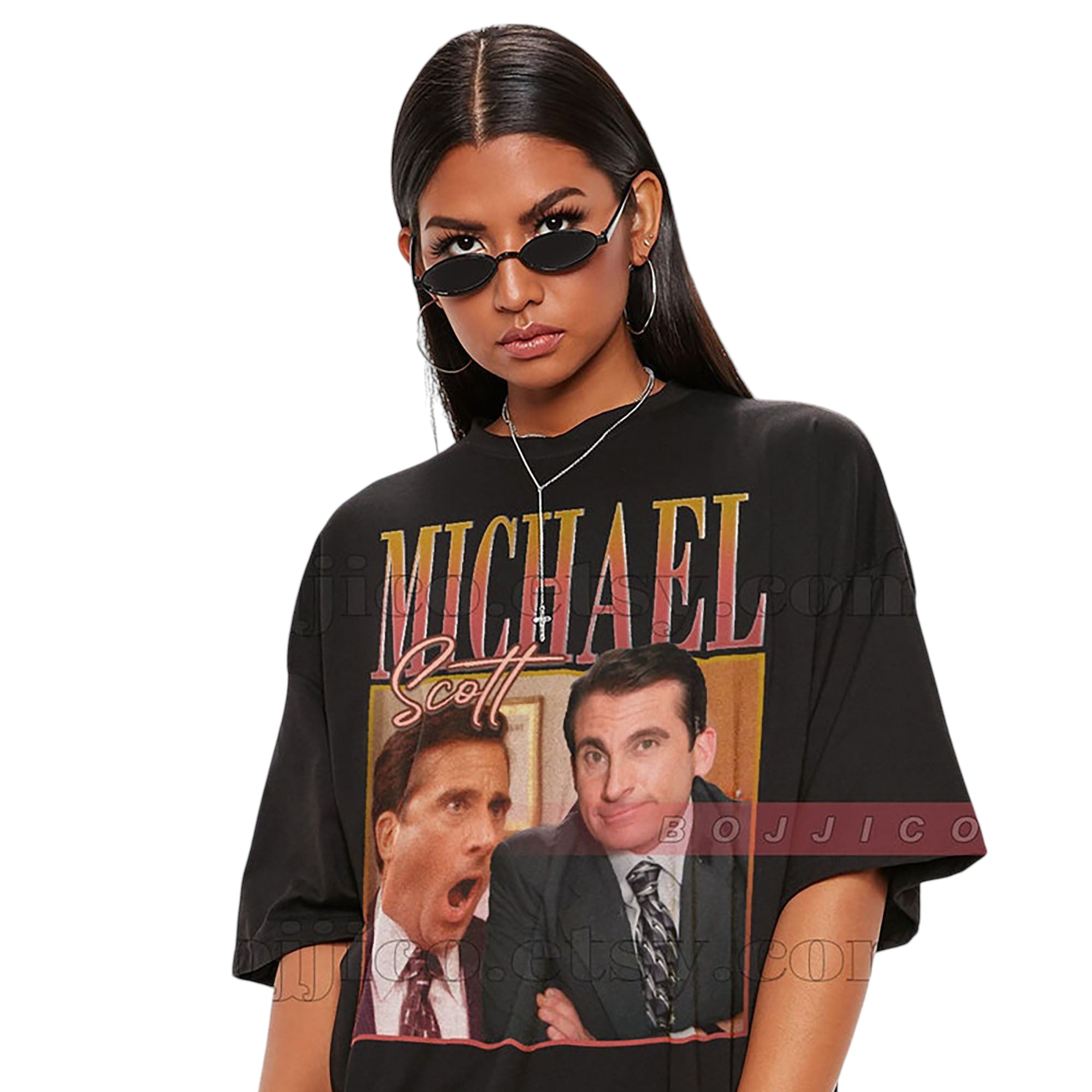 Retro Michael Scott Prison Mike Vintage Unisex Classic 2D T-Shirt - Us ...