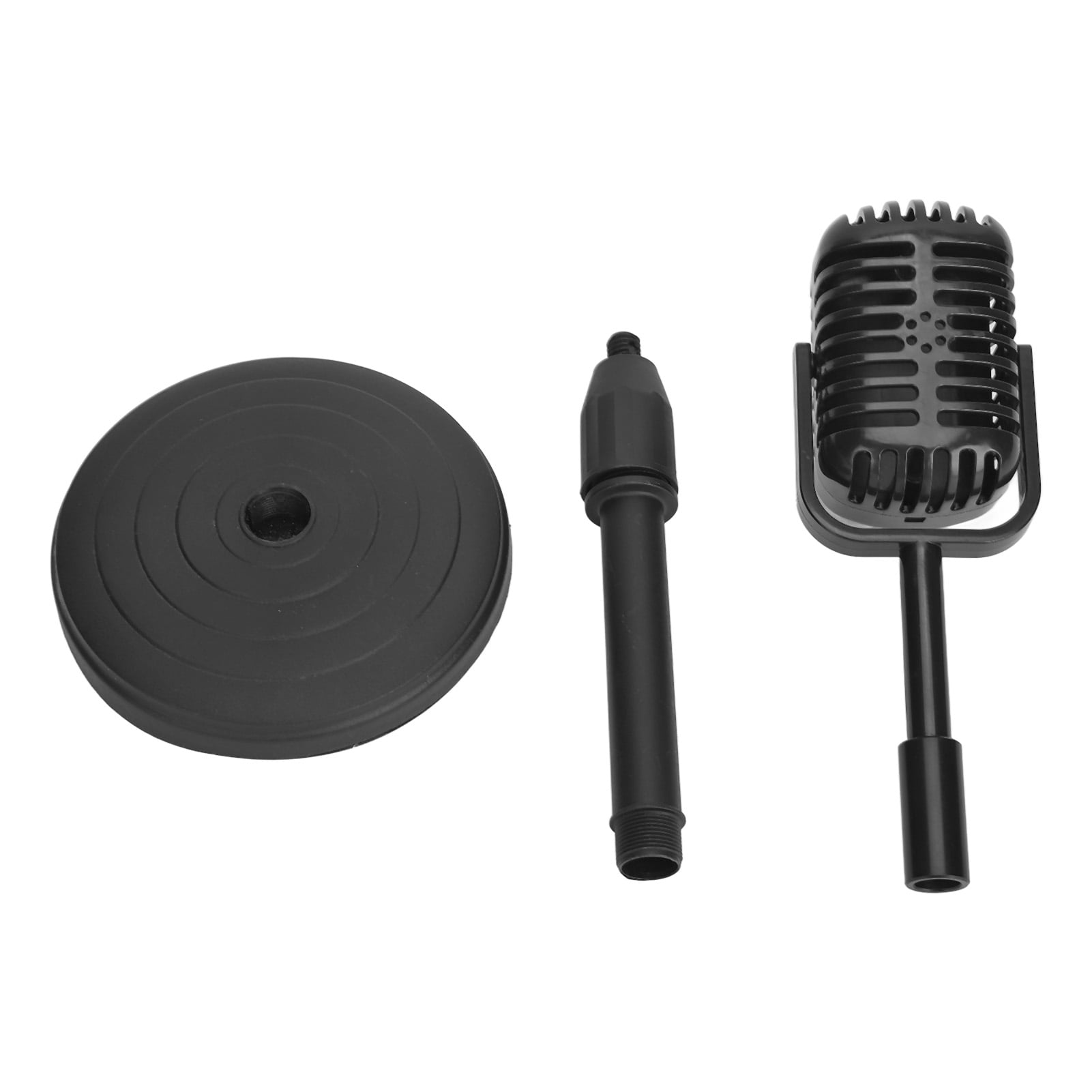 Retro Microphone Prop Fake Vintage Old Style Model with Stand Antique ...