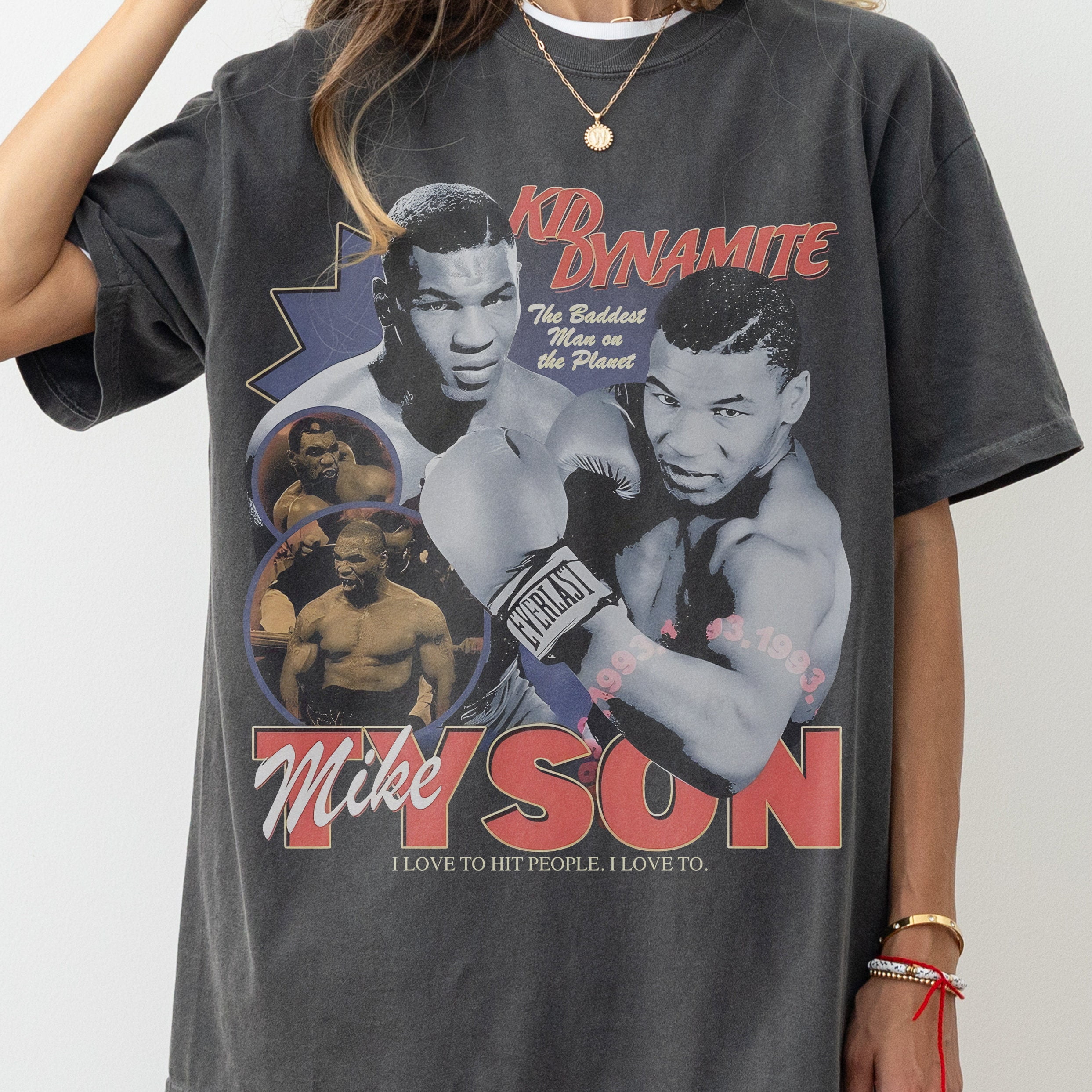 Retro Mike Tyson Bootleg T-Shirt, Vintage Boxing Graphic Tee Shirt ...