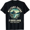 Retro Milford Sound New Zealand | Fiordland T Shirt - Walmart.com