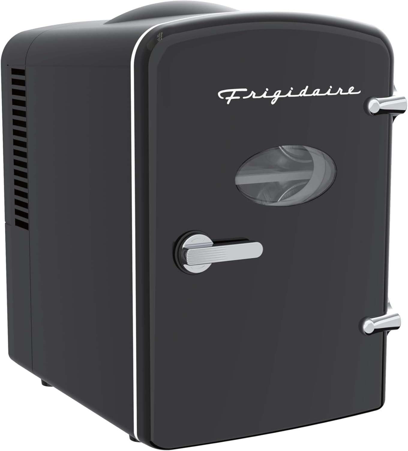 Retro Mini Personal Fridge Cooler, Holds up to 6 Cans, Portable for Car ...