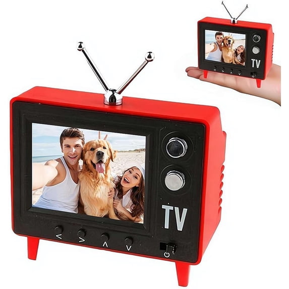 Retro Mini TV 2.4 Inch IPS Display 8GB Memory with Headphone USB ...