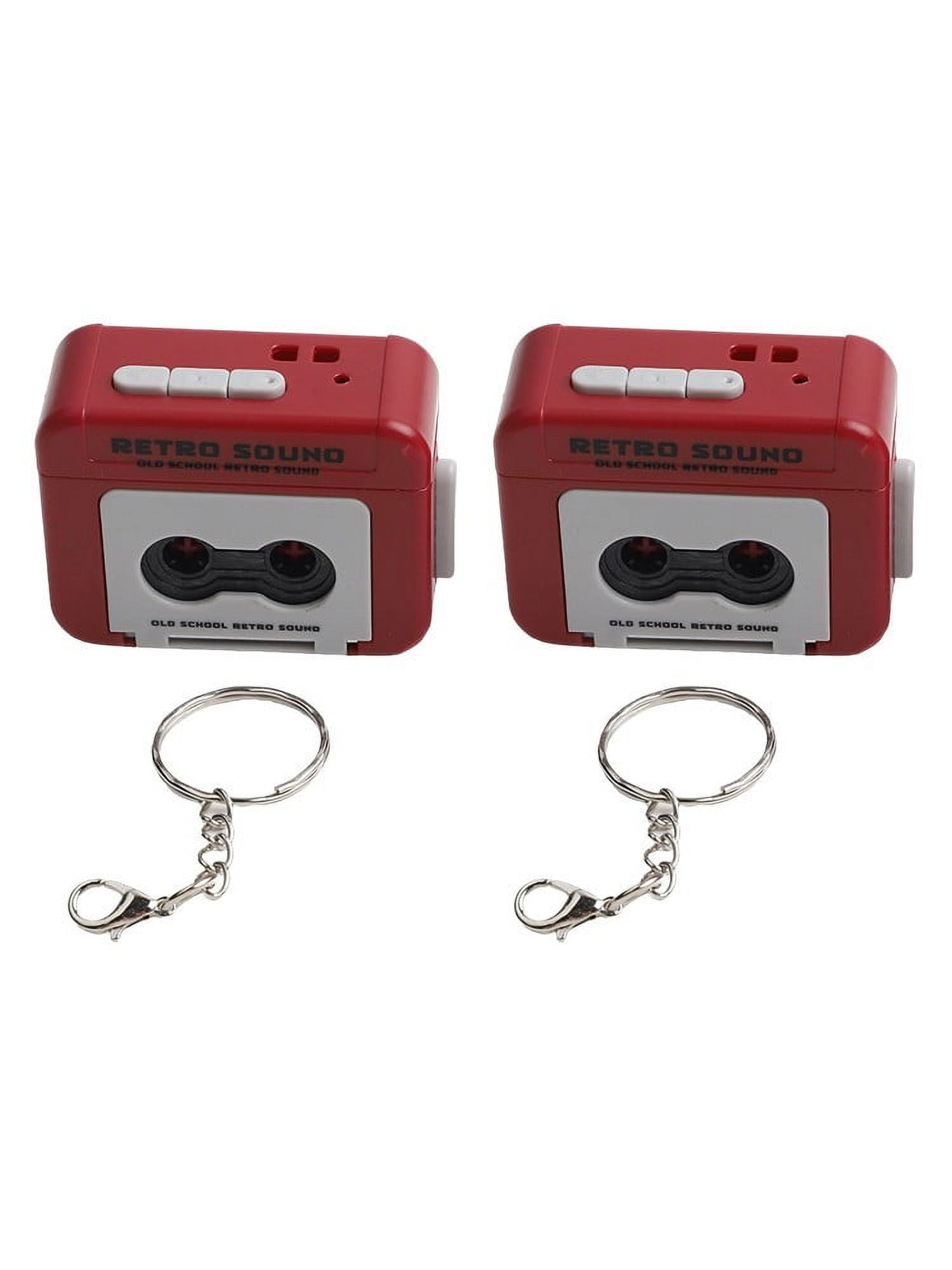 Retro Mini Tape Recorder Keychain: Record 15s & Enjoy 3 Songs On-the-Go ...