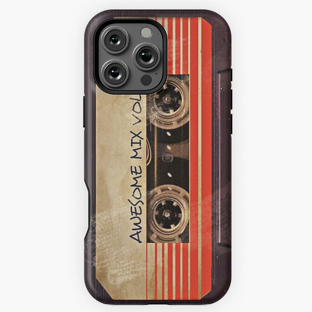 Retro Mixtape Music Theme Phone Case for iPhone 17 16 15 14 13 12 11 ...