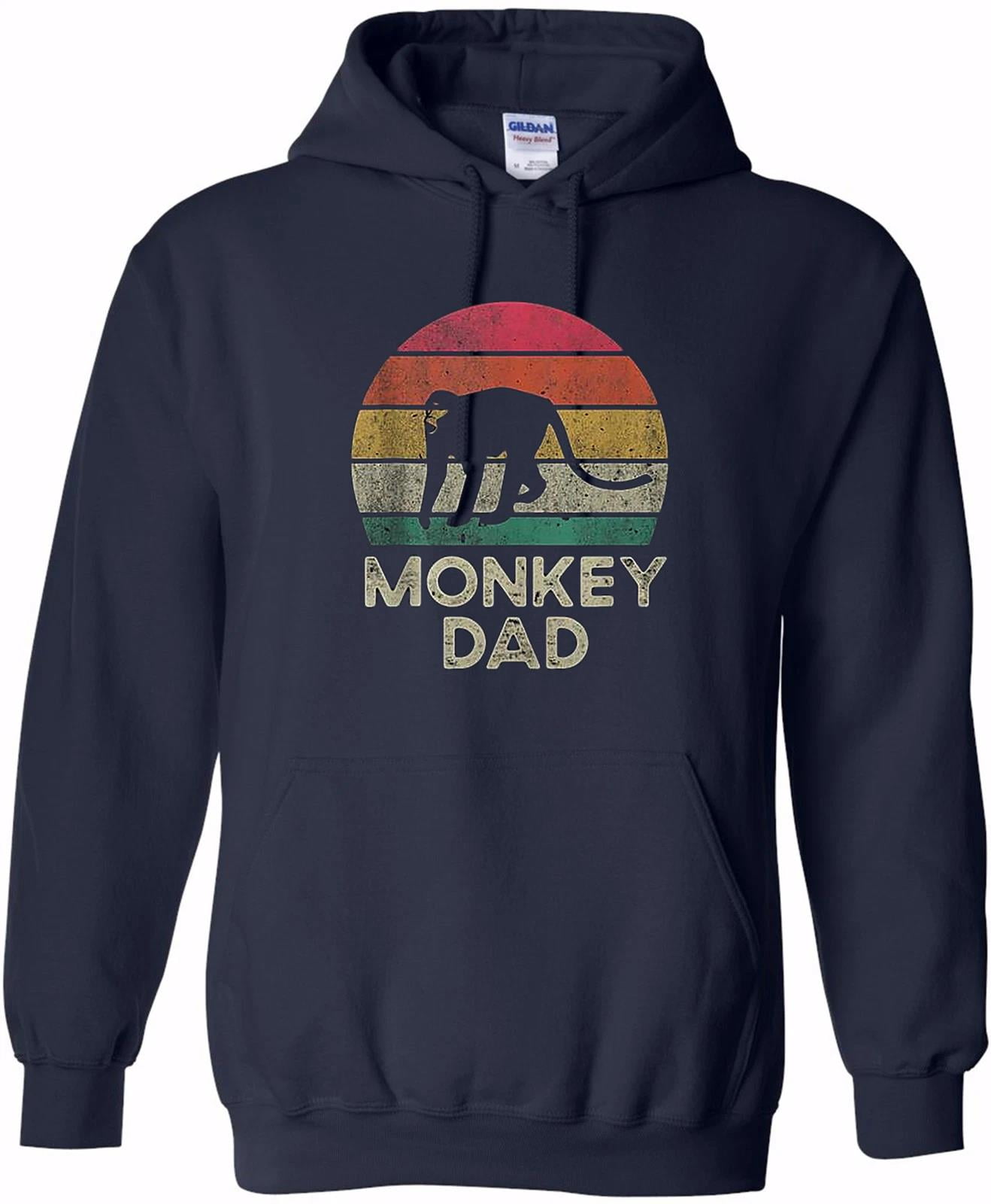 Retro Monkey Dad Lovers, Fathers Day, Animal, Primate, Ape, Chimp, Cool ...