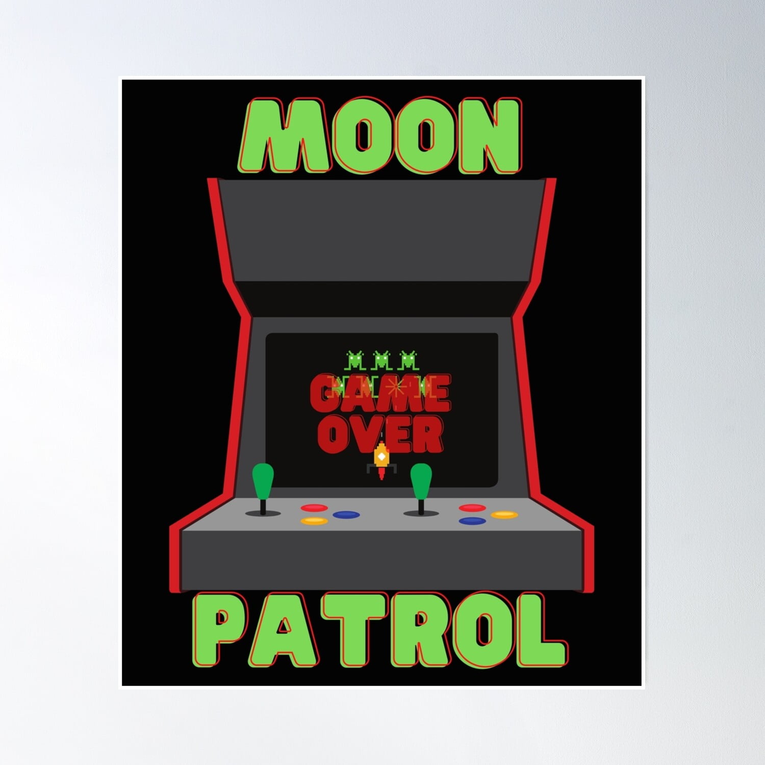 Retro, Moon, Moon Patrol, Space, Arcade, Moonpatrol, Gaming, Rocket ...
