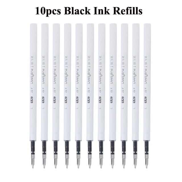 Retro Morandi Retractable Gel ink Ballpoint Pen,Extra Fine Point Black ...