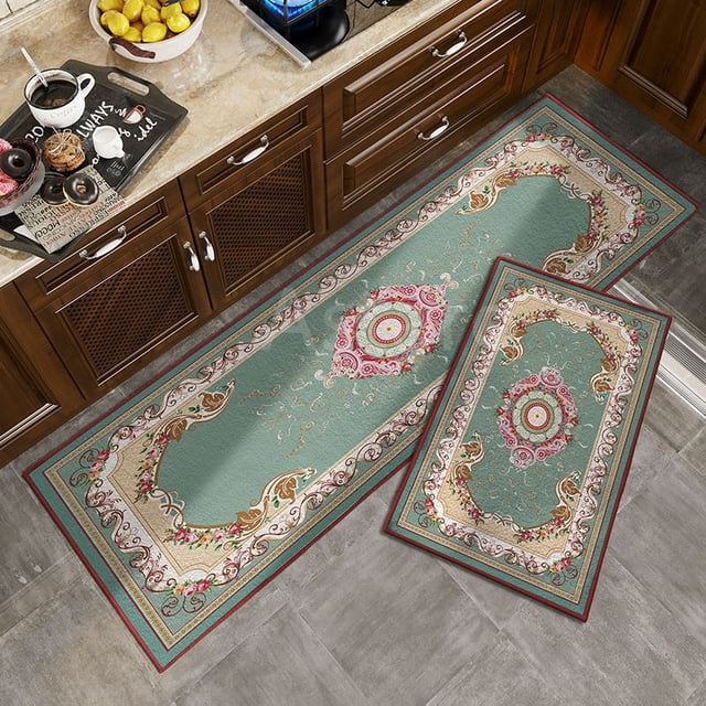 Retro Morocco Style Bedside Mat Vintage Persian Pattern Kitchen Runner ...