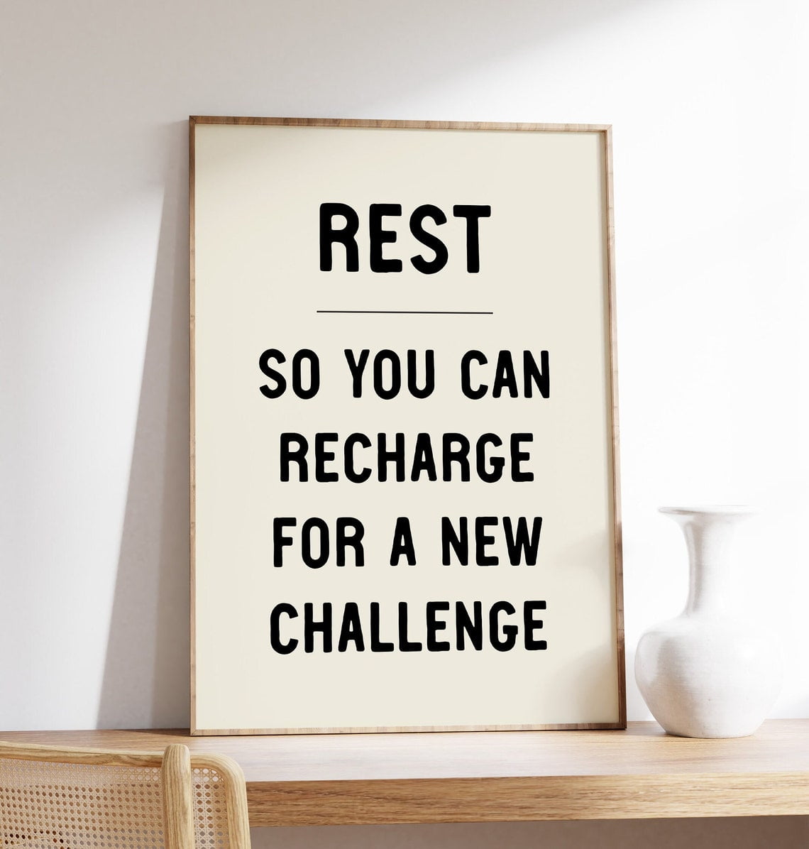 Retro Motivational Poster For Rest And Recovery, Exercise And Fitness ...