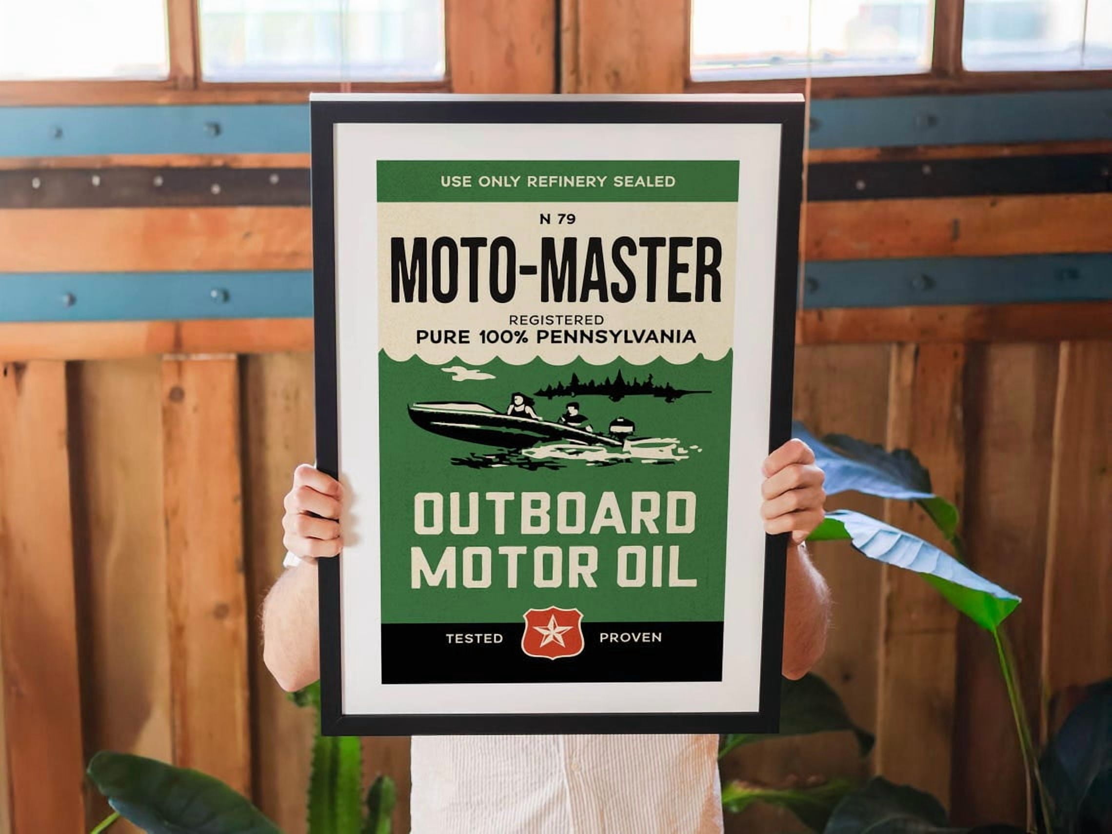 Retro Motor Garage Wall Art, Unframed Paper Print Size 16x24 - Walmart.com