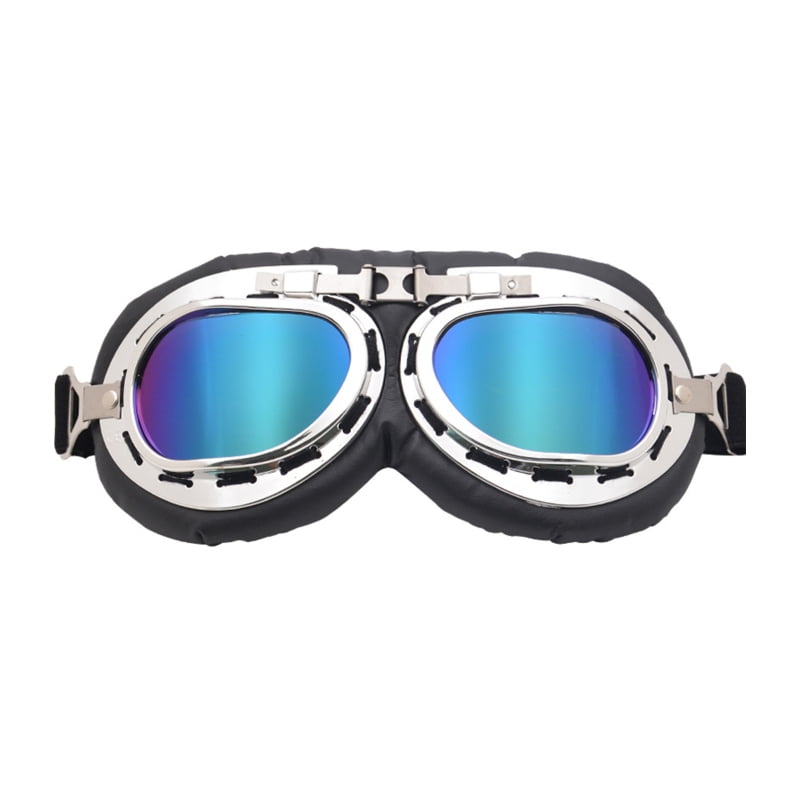 Retro Motorcycle Goggles Aviator Vintage Glasses Cruiser Scooter Flying ...