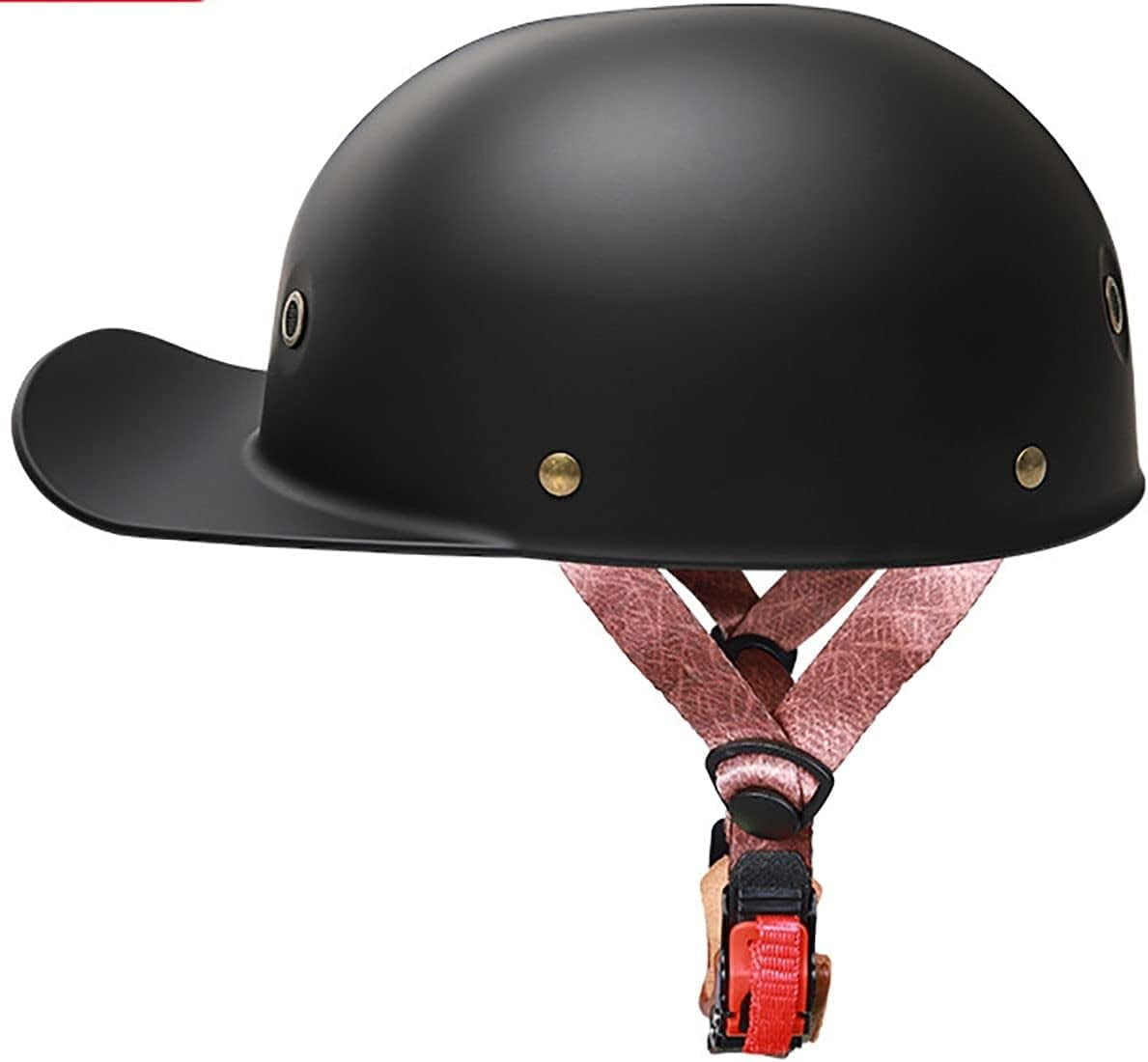 Retro Motorcycle Half Helmet, Vintage Open Face Motorcycle Helmet, Men ...