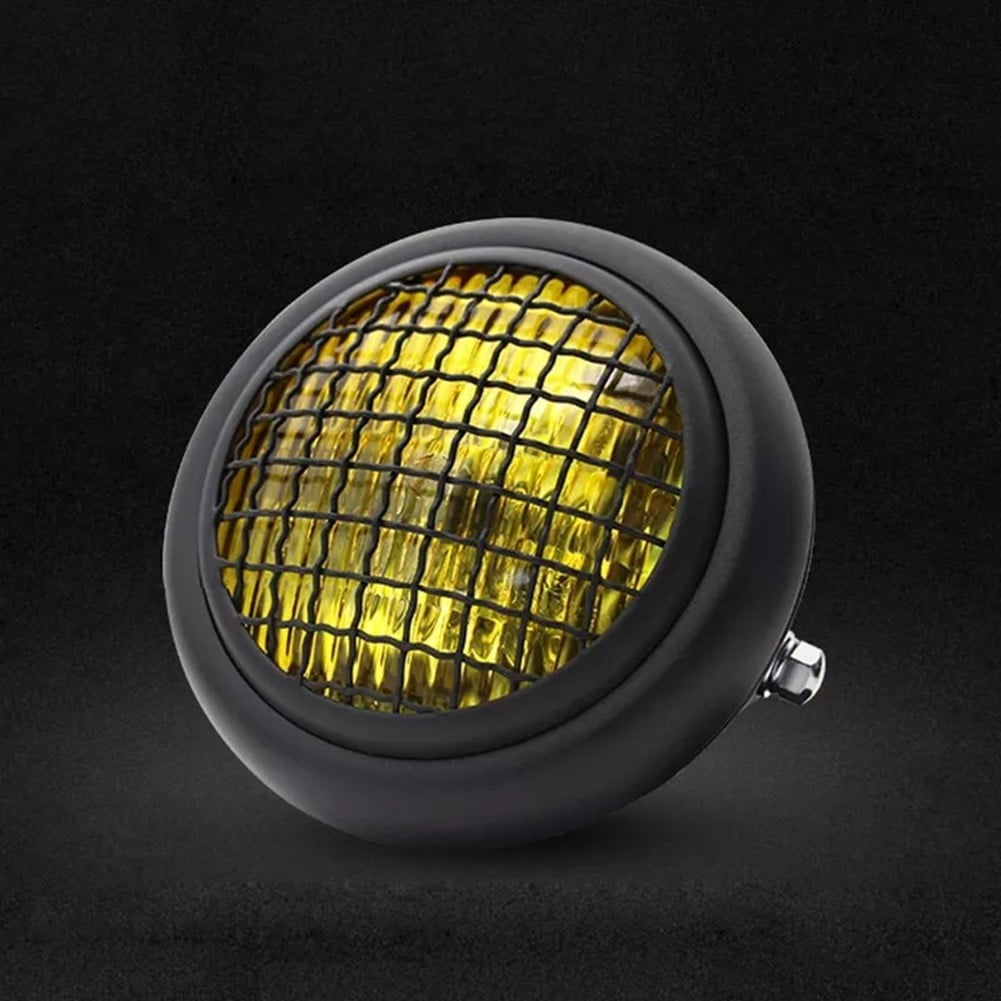 Retro Motorcycle Round Mesh Grill Mask Headlight Lampshade Round Lamp ...