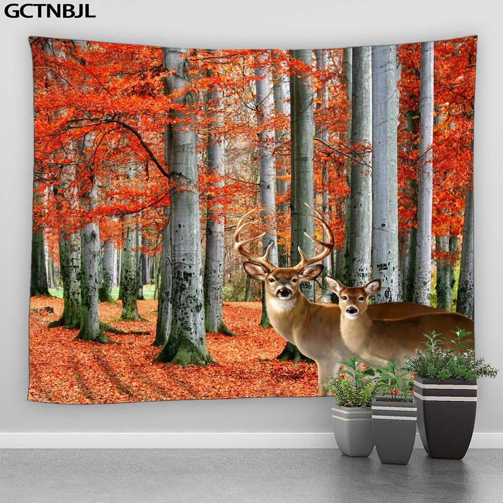 Retro Mountain Antique Car Tapestry Wall Hanging Photography Style ...