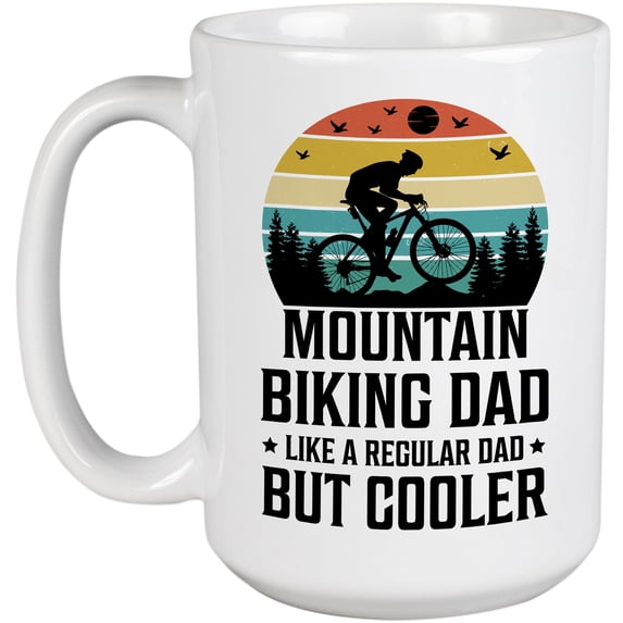 Retro Mountain Biking Dad, Like a Regular Dad but Cooler, Cyclist ...
