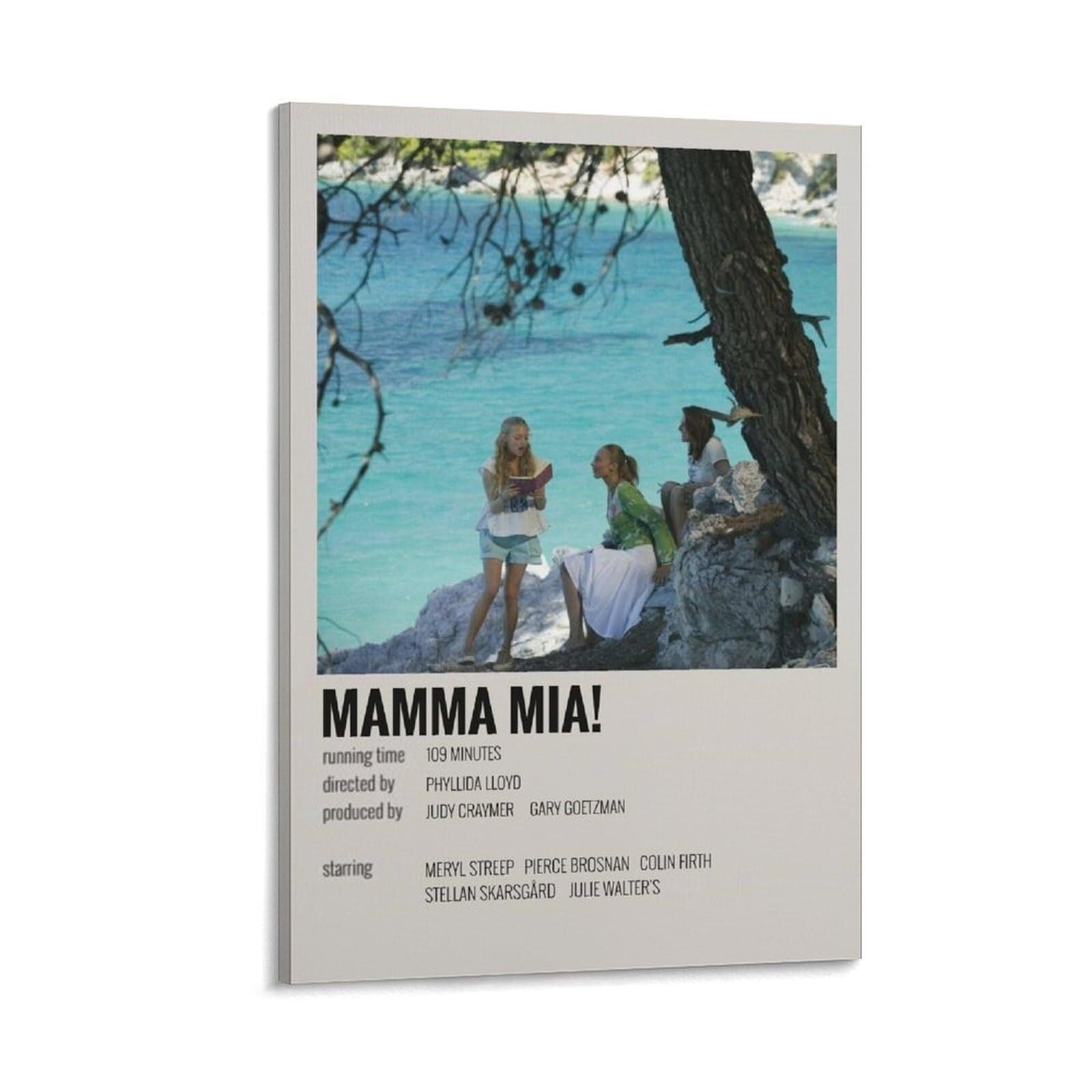 Retro Movie Poster Mamma Mia 13 Picture Print Canvas Poster Wall Paint ...