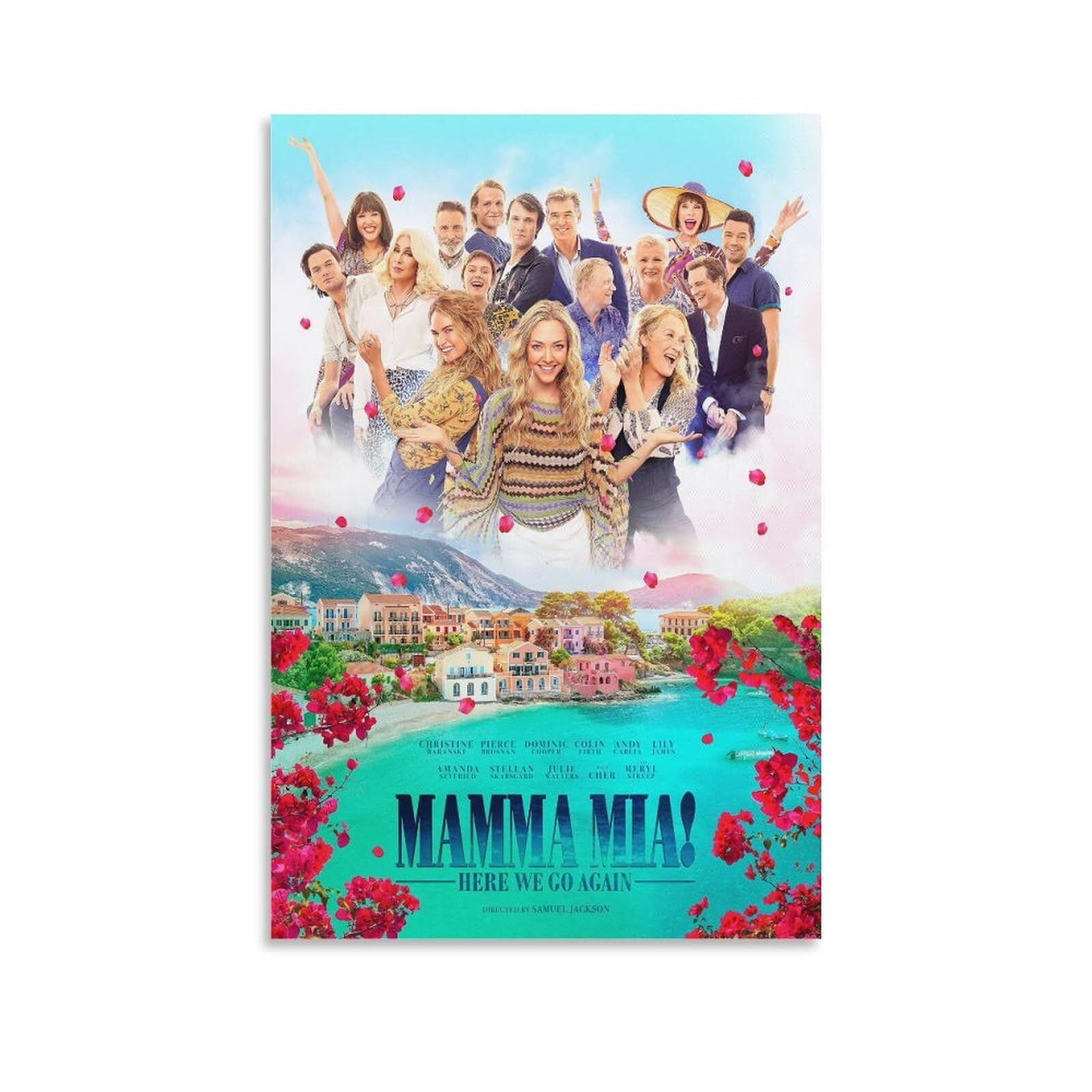 Retro Movie Poster Mamma Mia 2 Print Photo Art Painting Canvas Poster ...