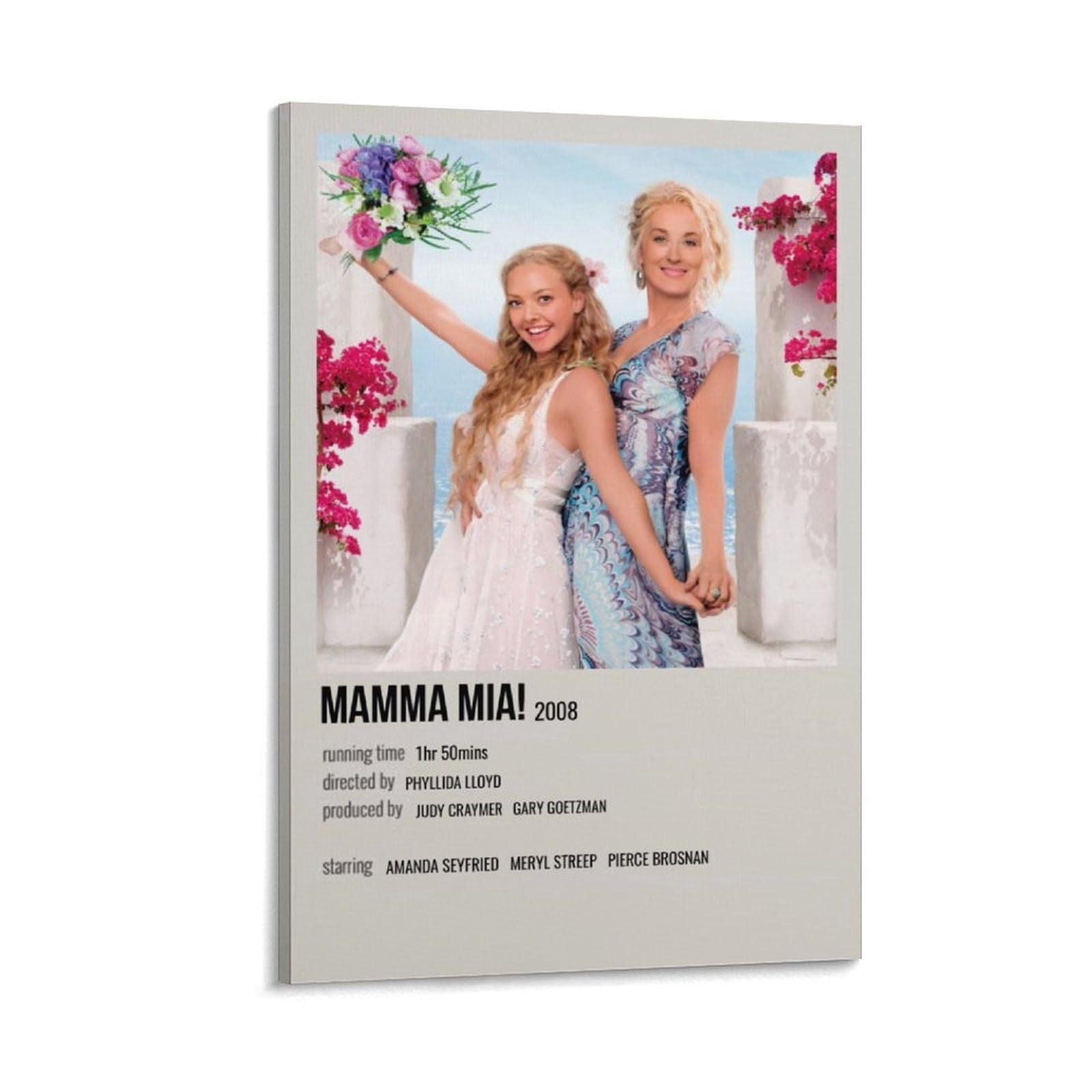 Retro Movie Poster Mamma Mia 21 Canvas Wall Art Prints Poster Photo ...