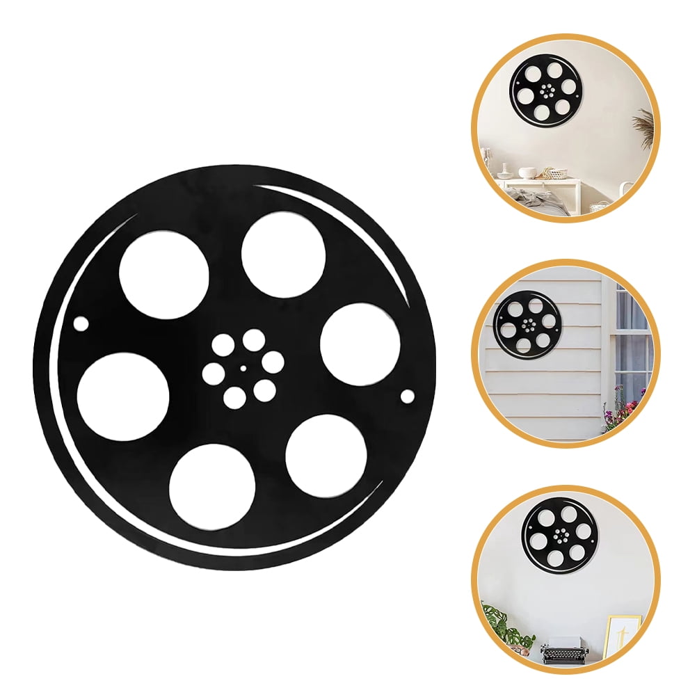 Vintage Metal Movie Reel Wall Art Decor - Antique Style Film Reel ...