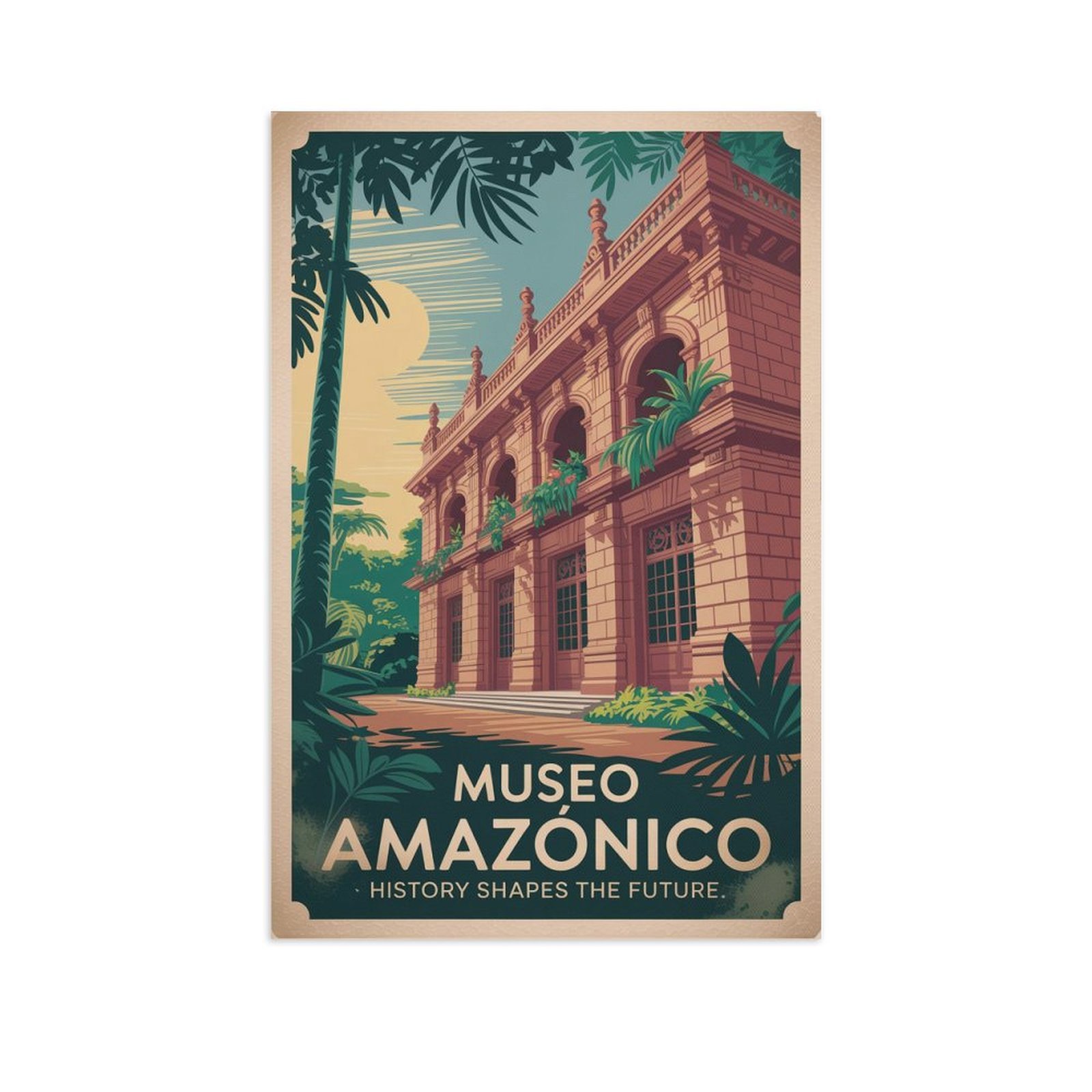 Retro Museo Amazonico Poster Motivational Inspirational Vintage Travel ...