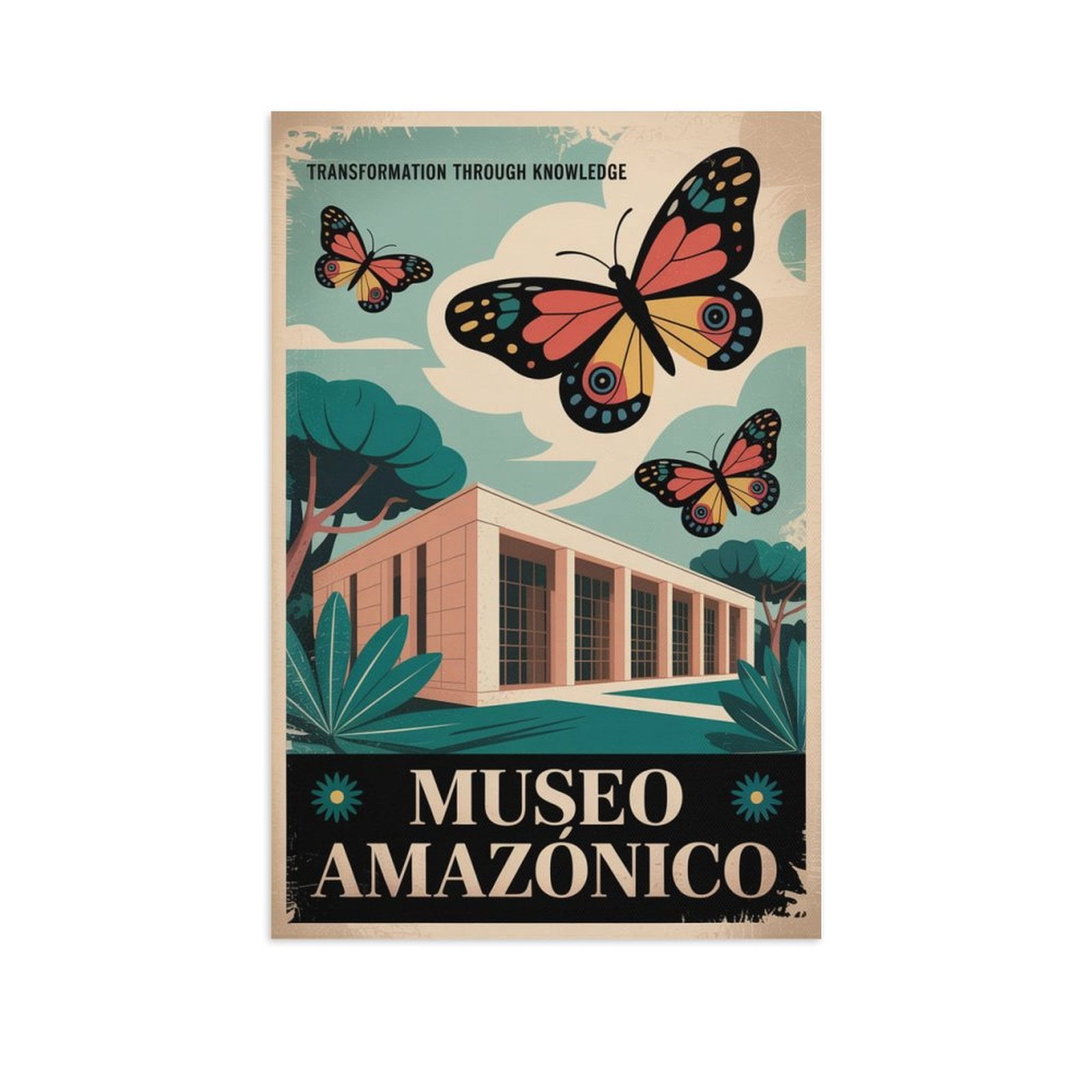 Retro Museo Amazonico Poster Motivational Inspirational Vintage Travel ...