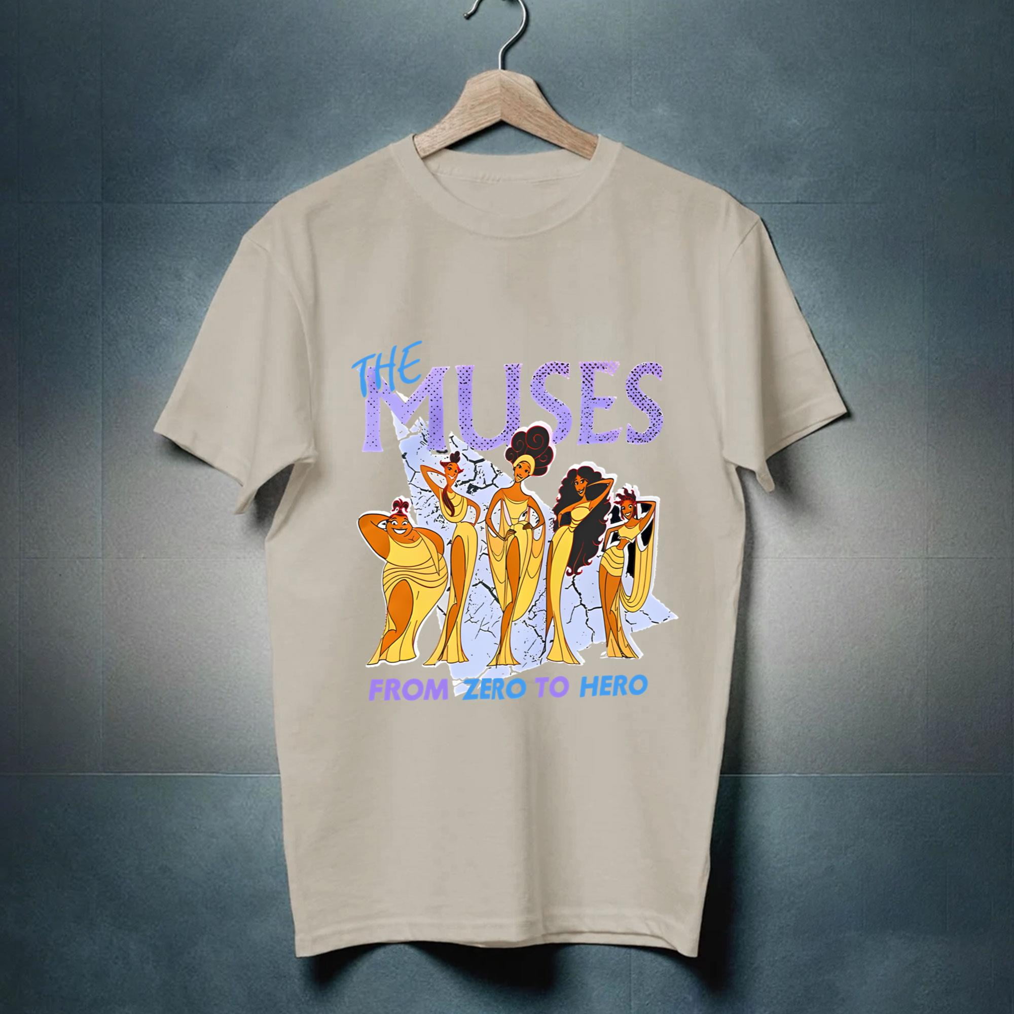 Retro The Muses Zero To Hero Shirt Funny Mythical Hero Shirt Theme Park ...