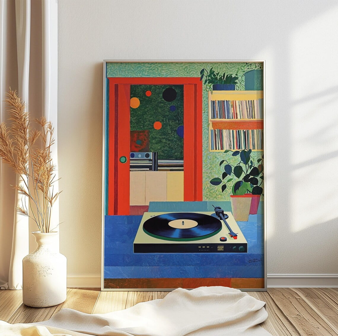 Retro Music Room, Vinyl Poster, Vintage Music Print, Record Store Art ...