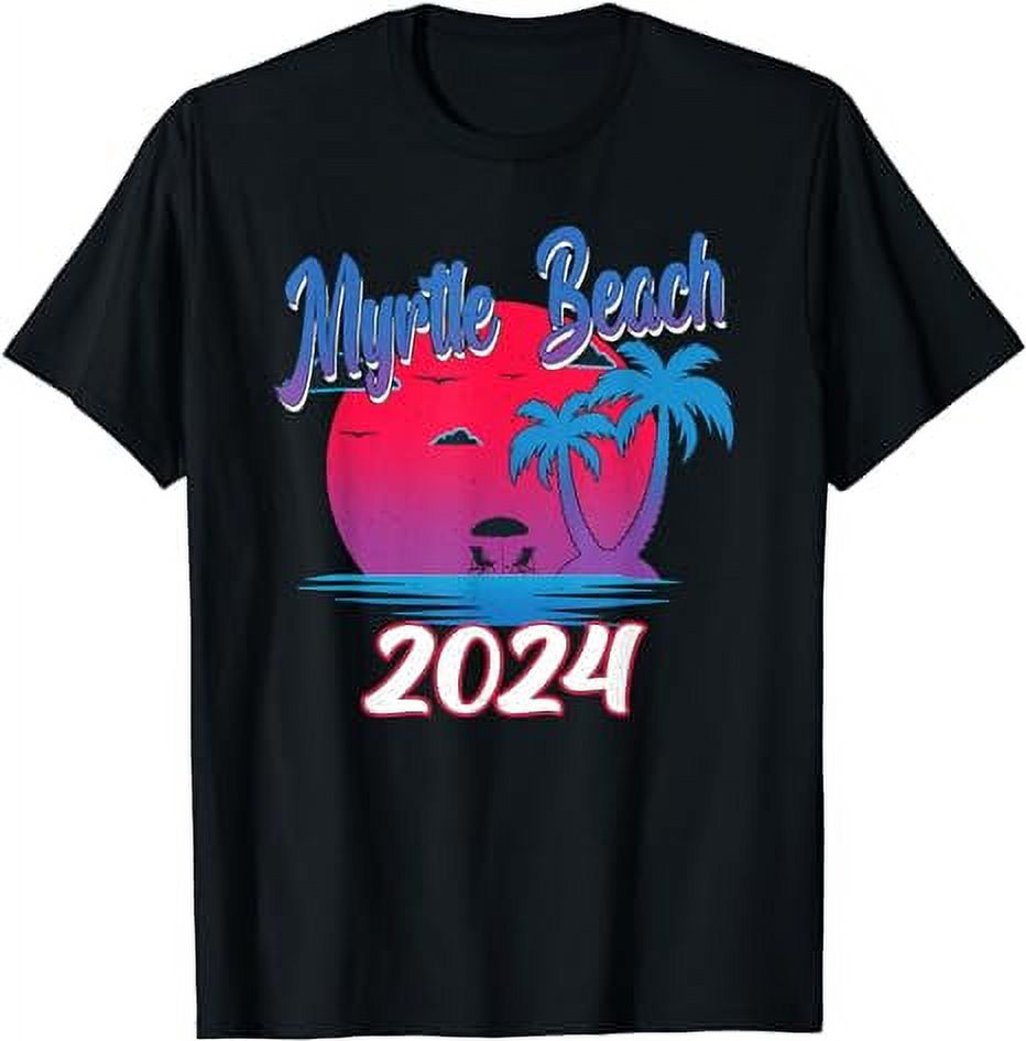 Retro Myrtle Beach Beach 2024 Myrtle Beach Family Vacation S T-Shirt ...