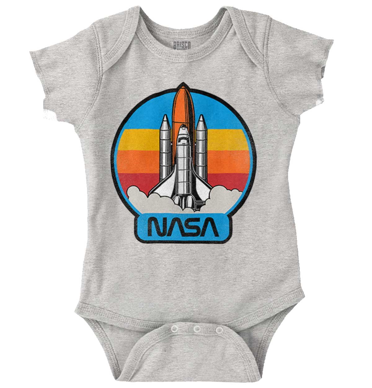 Retro NASA Worm Logo Rocket Launch Romper Boys or Girls Infant Baby ...