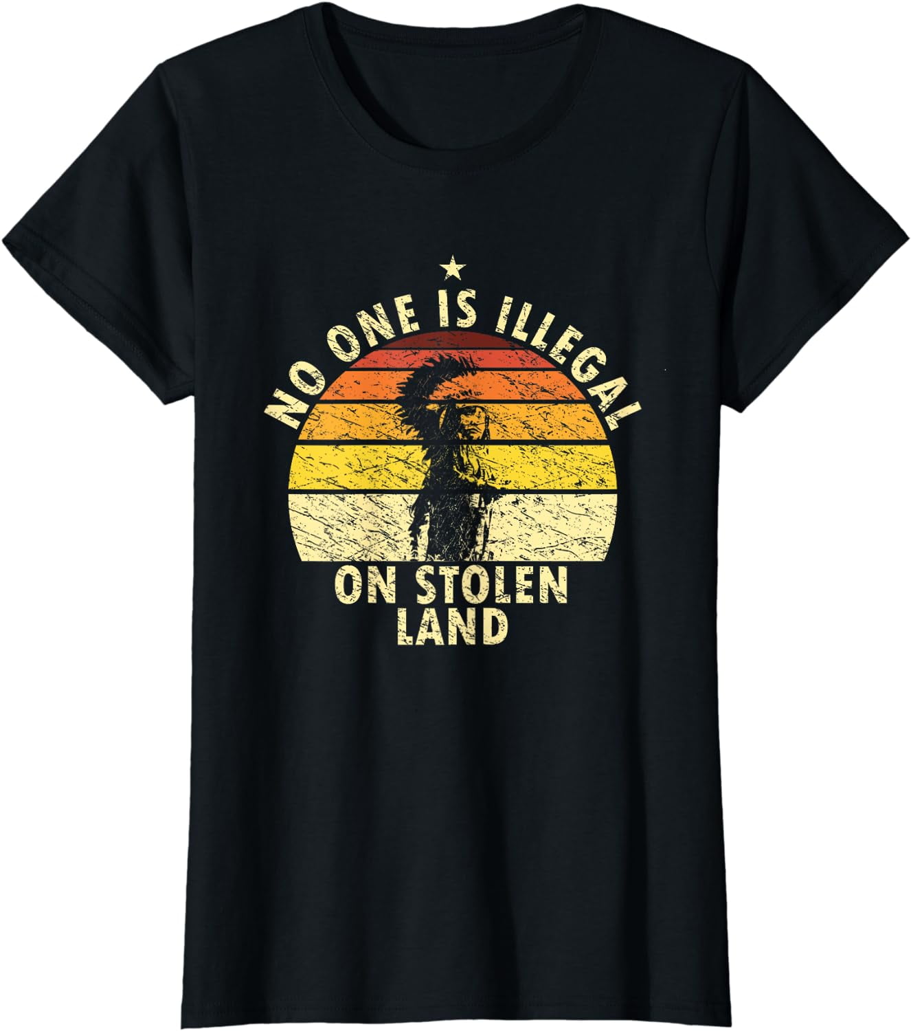 Retro Native American Shirt Immigration Indian Pride T-Shirt - Walmart.com
