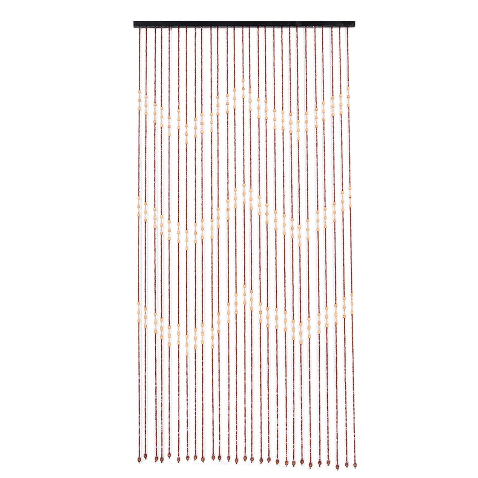 Retro Natural Bamboo Beaded Door Curtain Wood String Curtain for ...