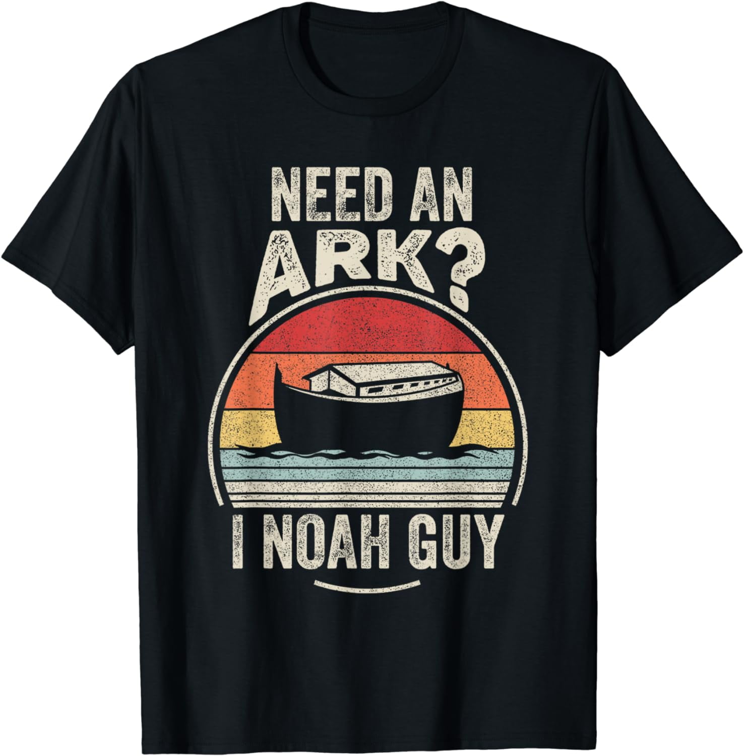 Retro Need an Ark I Noah Guy Shirt Christian Gifts Pun Funny T-Shirt - Walmart.com