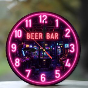 Neon Wall Clocks