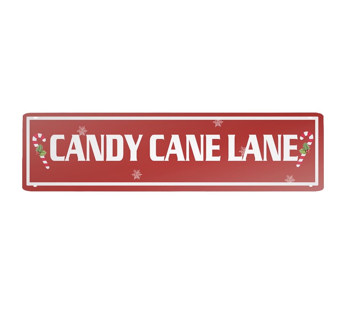 Retro New Metal Sign Red Candy Cane Lane Christmas Metal Sign for women ...