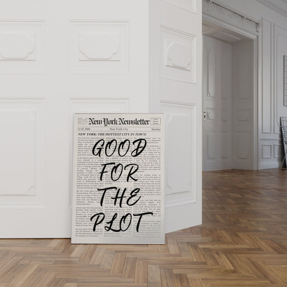Retro Newspaper Poster, Good for the plot New York Newsletter Poster ...