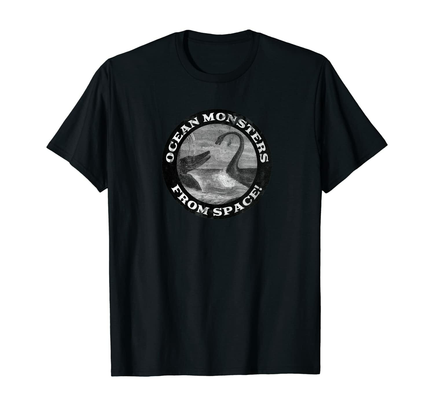 Retro “OCEAN MONSTERS FROM SPACE” Sci-Fi Movie Style T-Shirt by Turbo ...