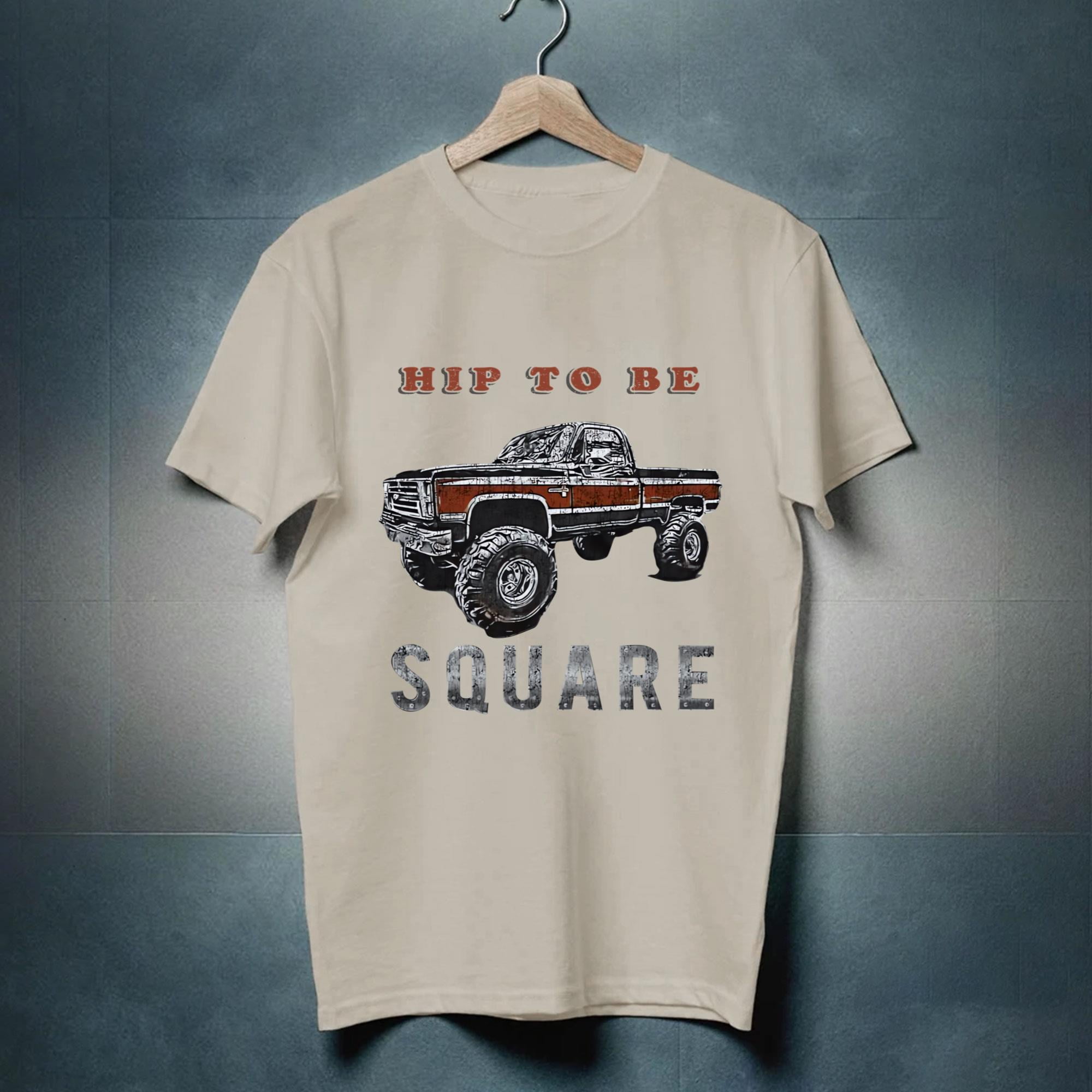 Retro Off-Road Square Body Lifted Truck Shirt All Terrain Adventure ...