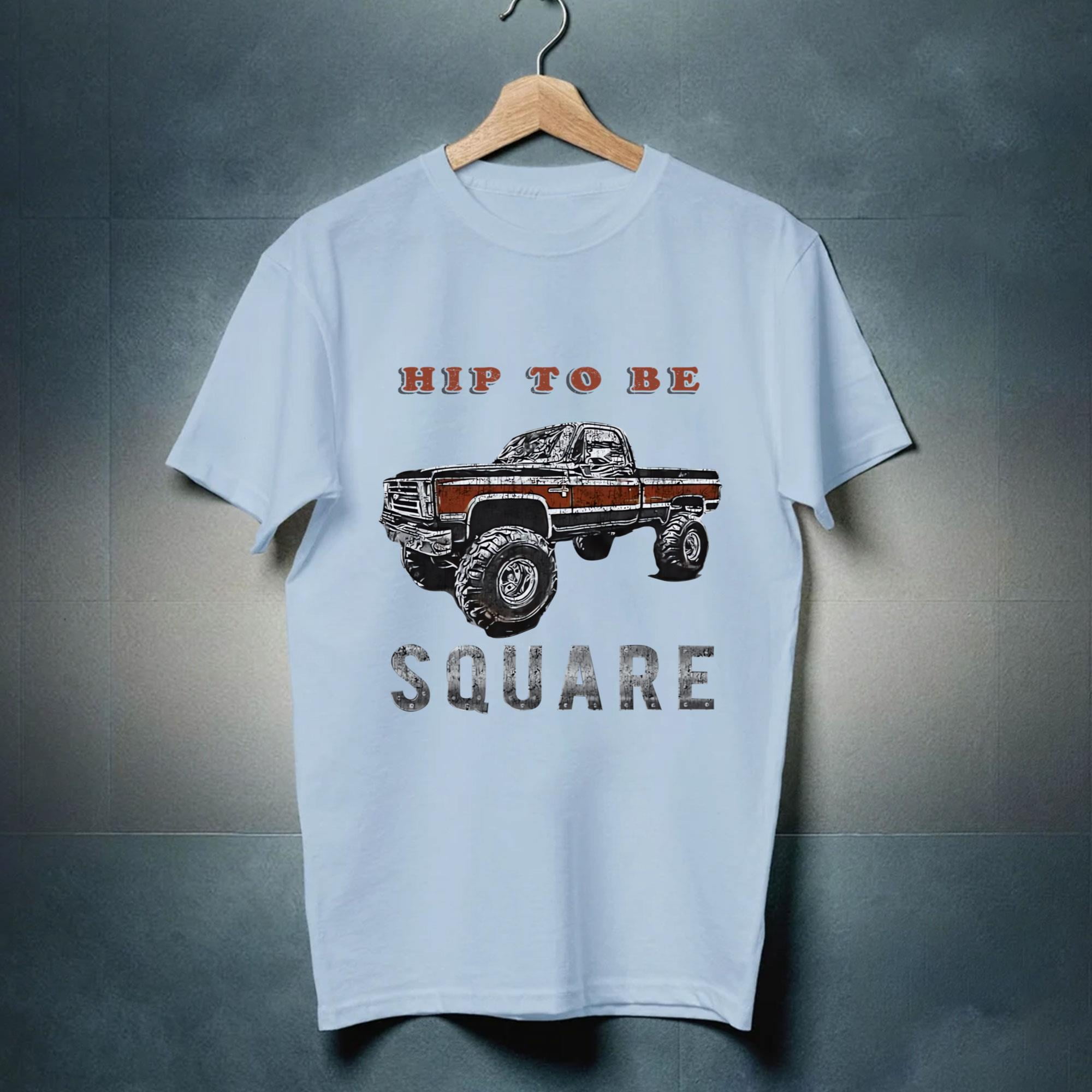 Retro Off-Road Square Body Lifted Truck Shirt All Terrain Adventure ...