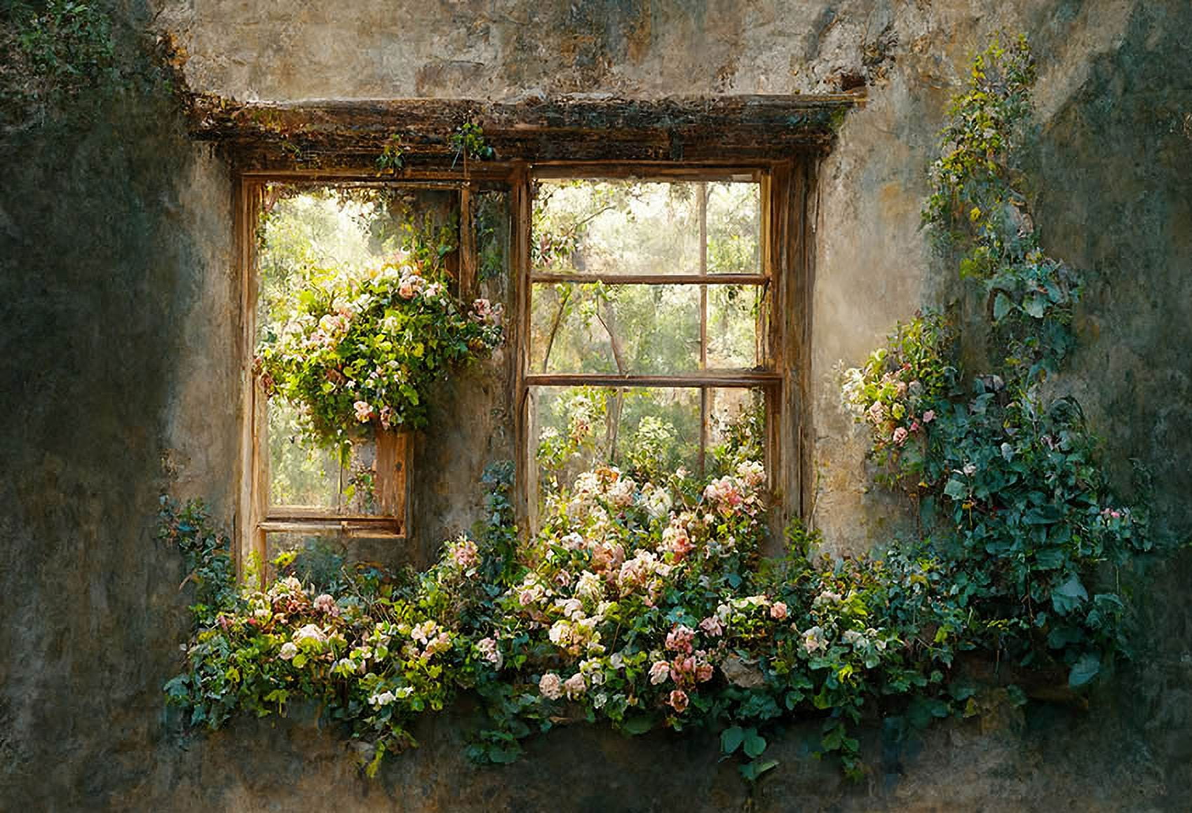 Retro Oil Painting Garden Flower Wedding Girl ic Portrait r Photo ...