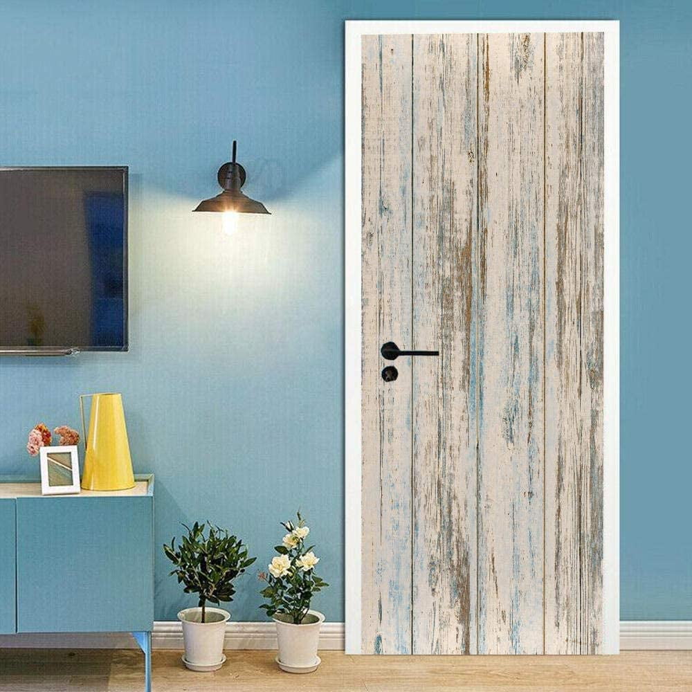 Retro Old Red Brick Wall Door Sticker Modern Art Door Decals Self ...