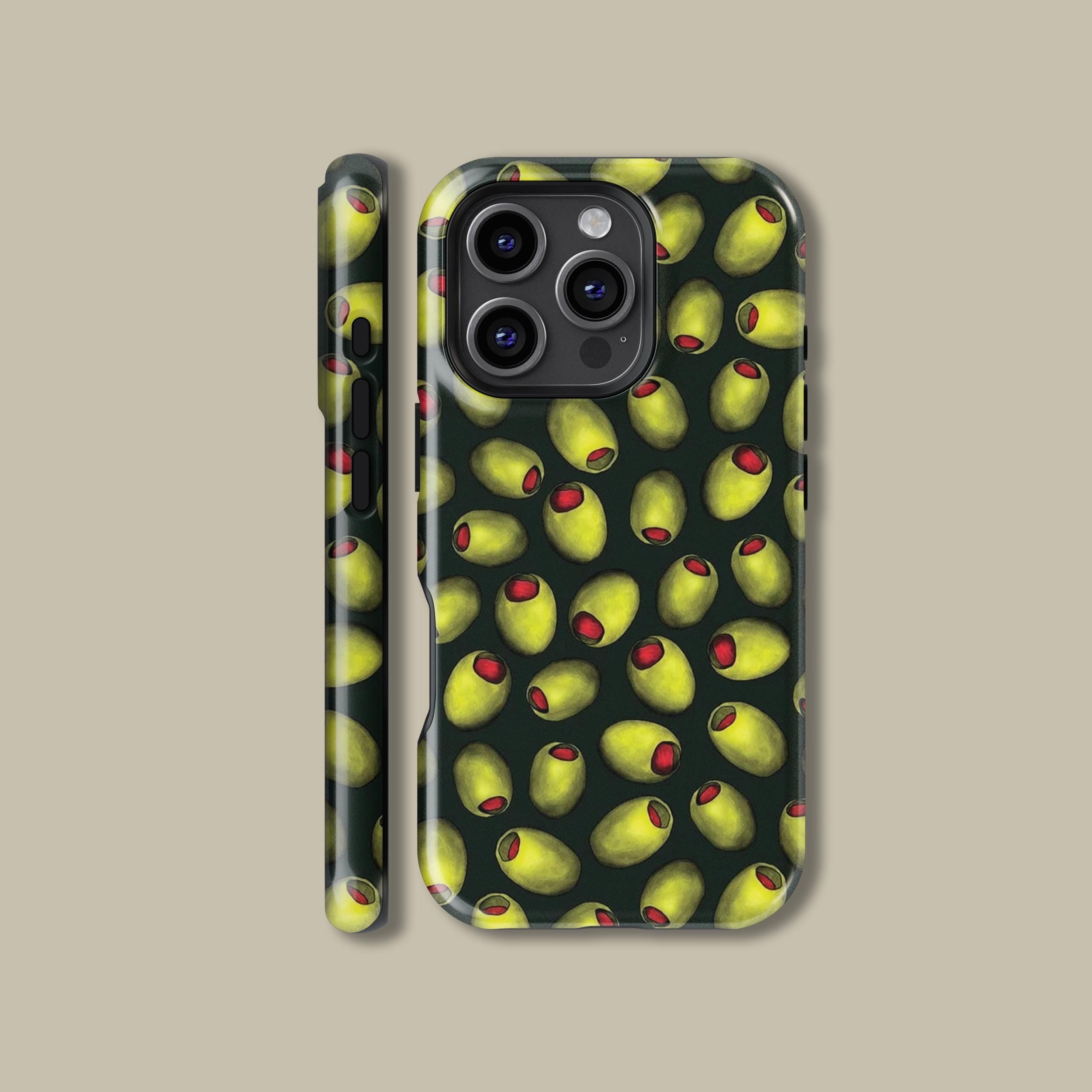 Retro Olive Green Art Case for iPhone Samsung Minimalist - Walmart.com