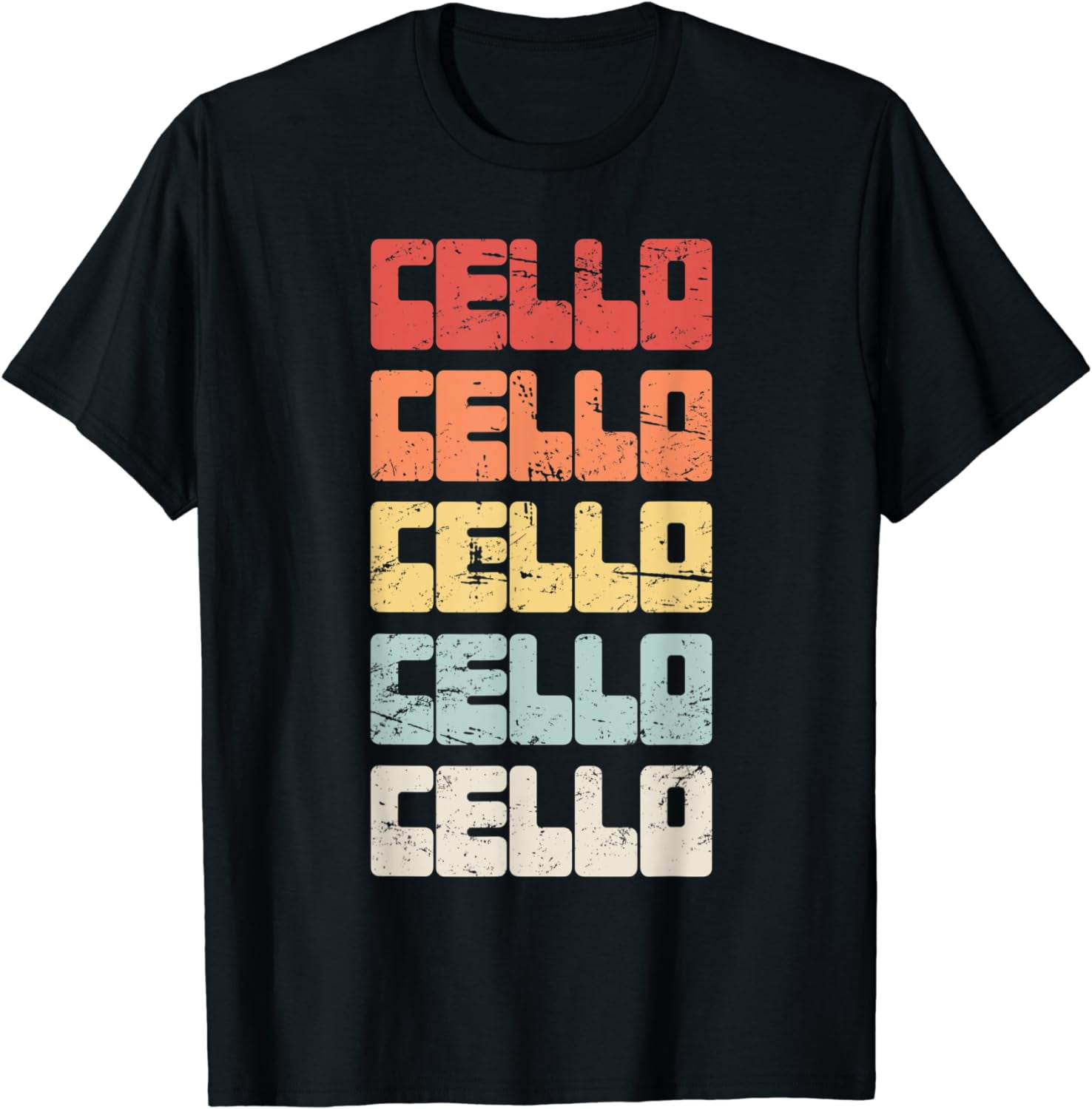 Retro Orchestra Cello T-Shirt - Walmart.com