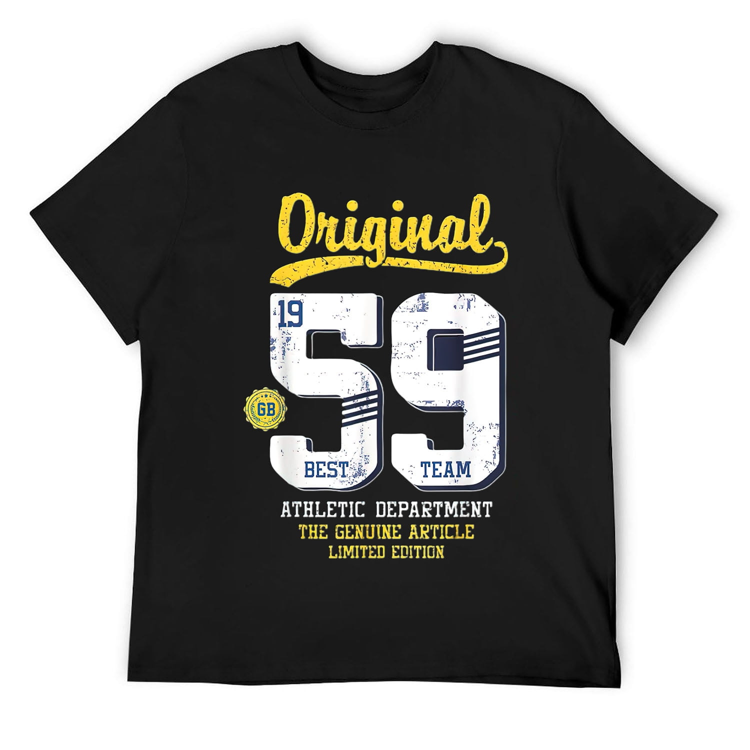 Retro Original Best Team 1959 - 65th Birthday Gift for Men T-Shirt ...