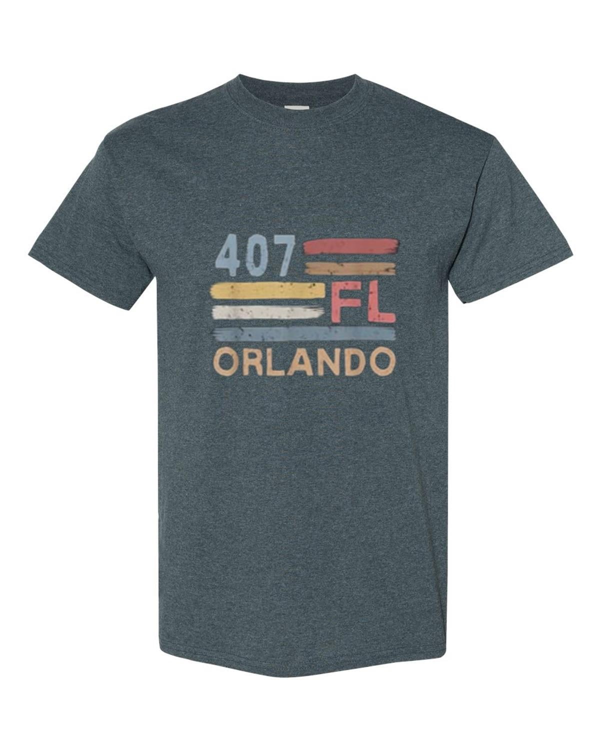 Retro Orlando Area Code 407 Residents State T-Shirt, for men & women ...