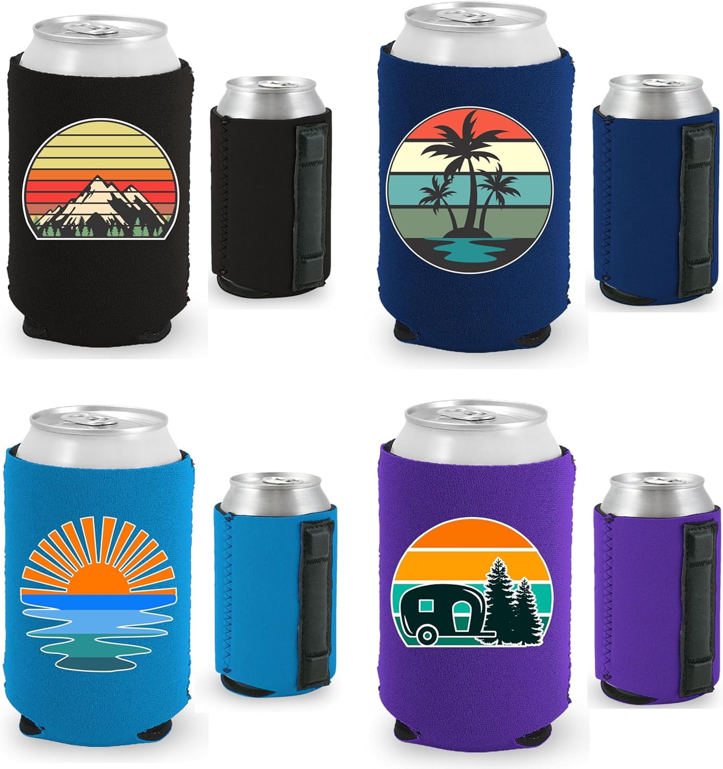 Retro Outdoor Designs Magnetic Can Coolie 4 Pack Set - Walmart.com