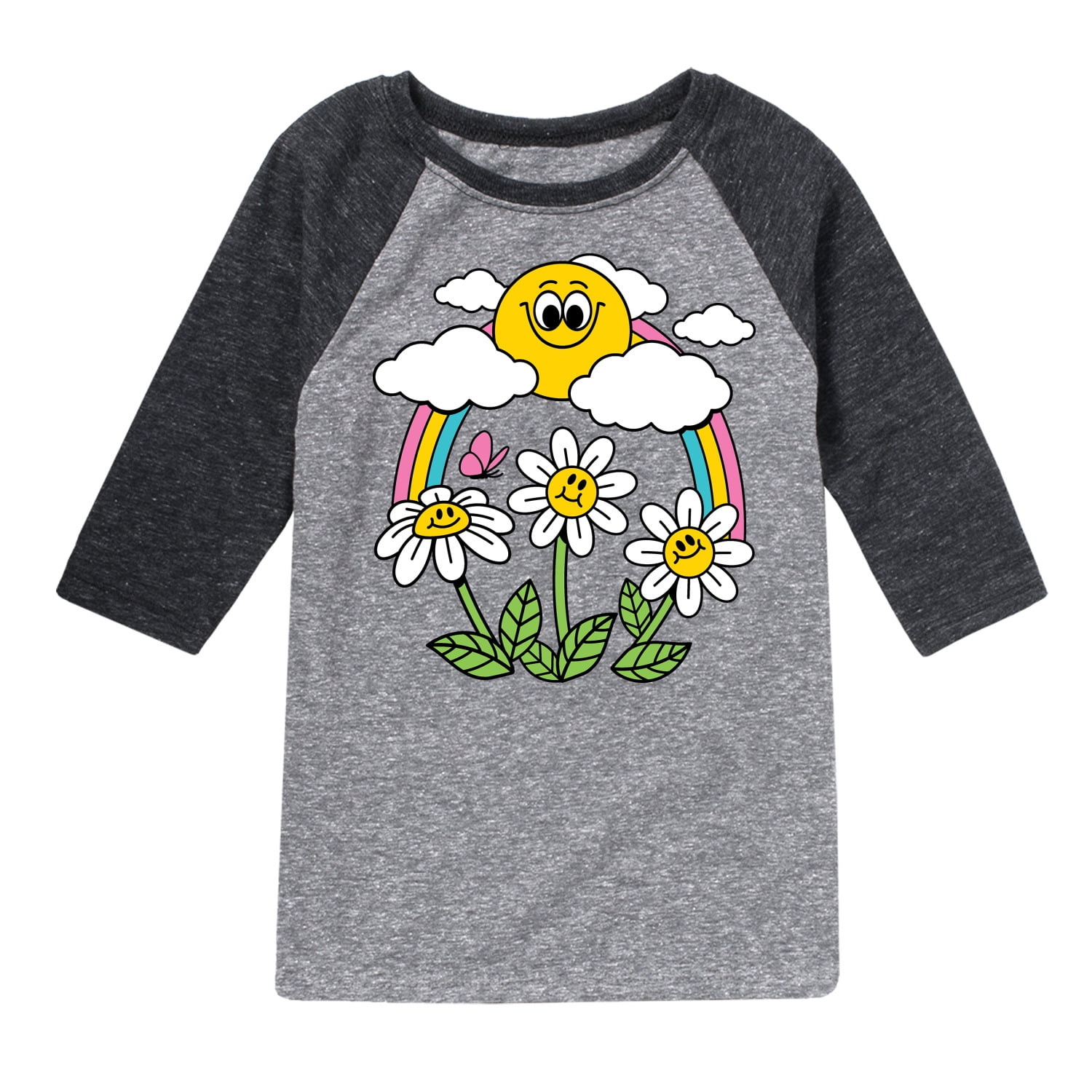 Retro Outdoor Scene - Kids Raglan - Walmart.com